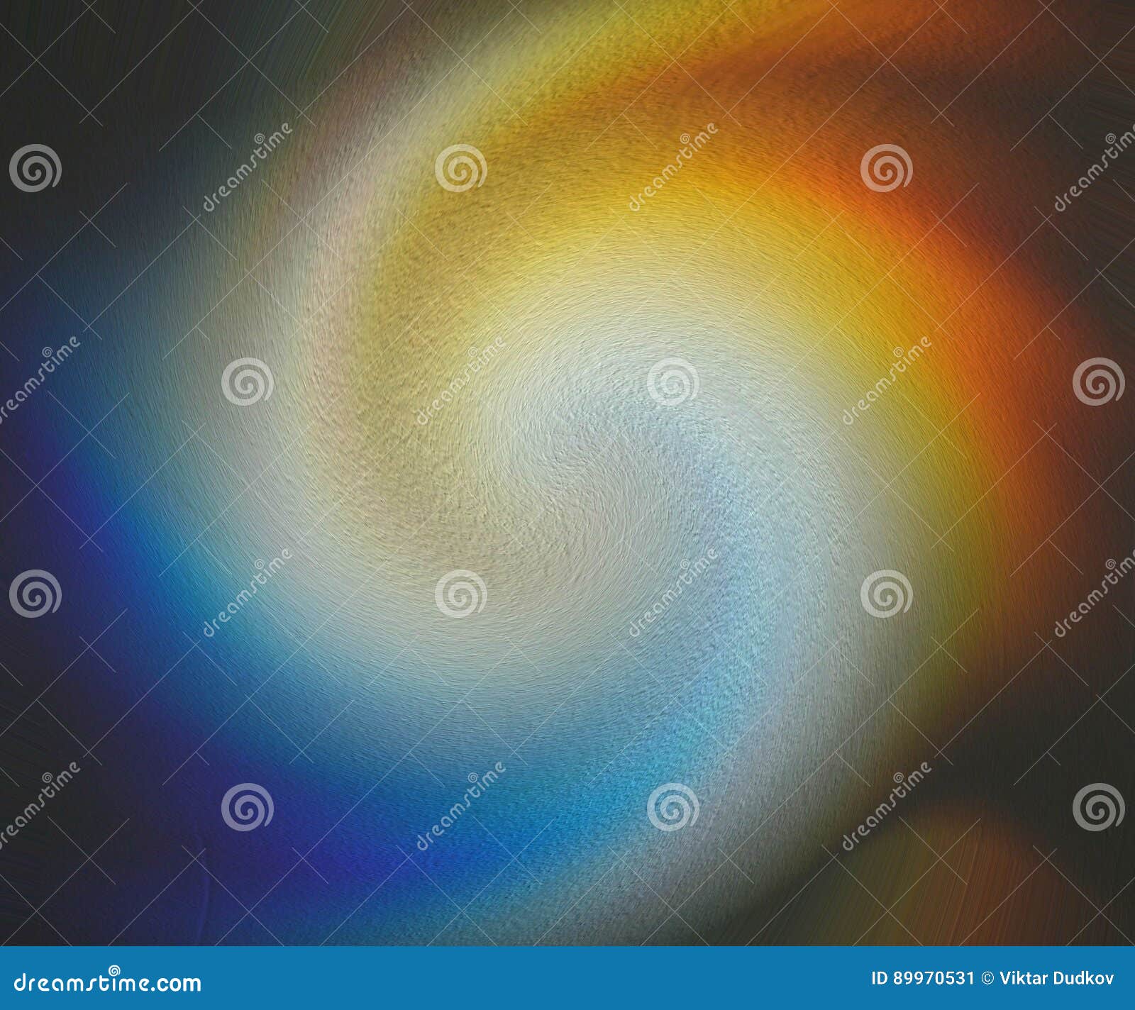 The Solar Spectrum on the Wall is Curved into a Spiral Stock ...