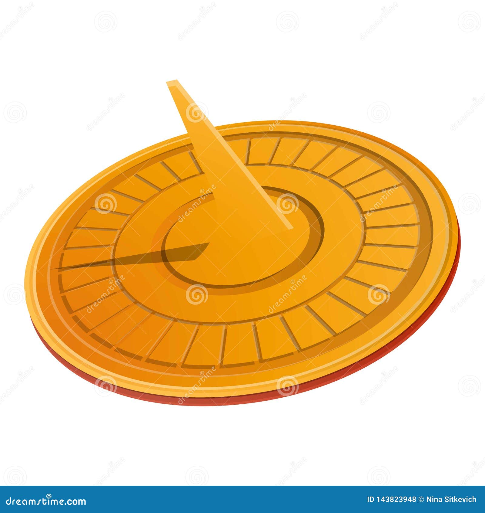 Sundial. Measure Time By The Sun. Cartoon Vector | CartoonDealer.com ...