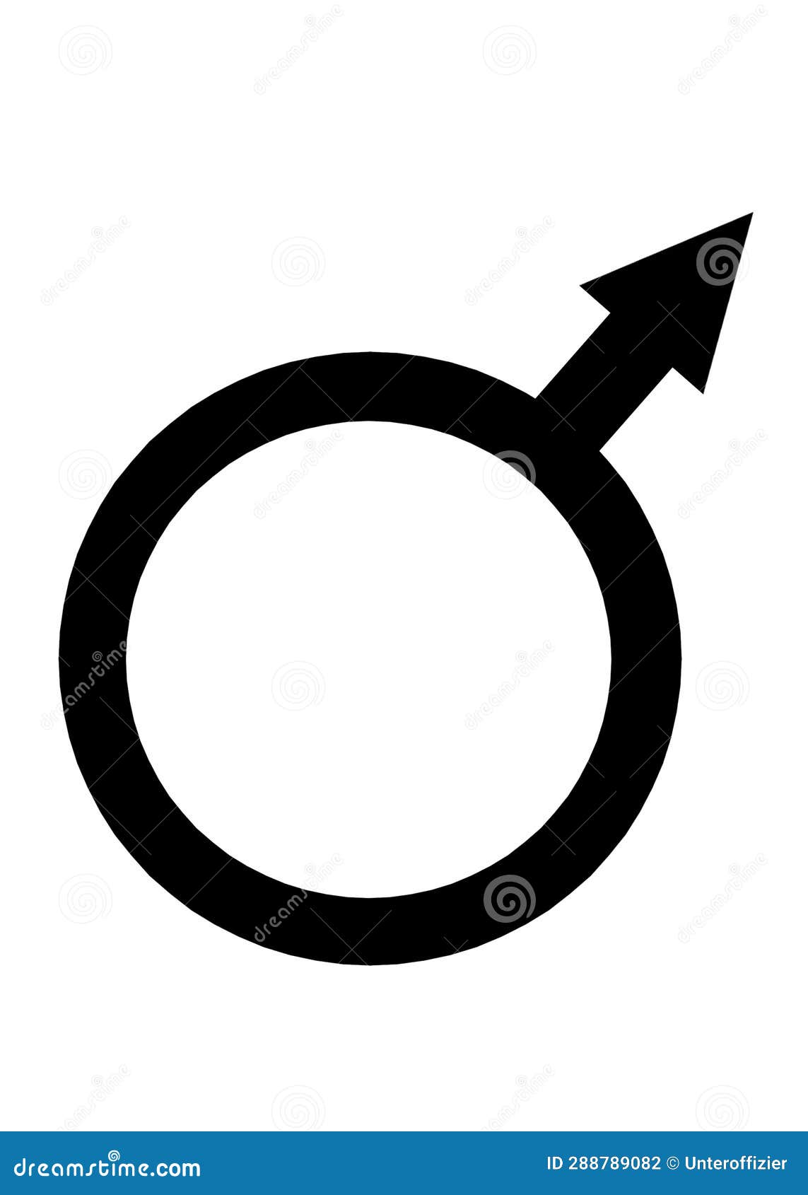 The Solar Symbol of Mars White Backdrop Stock Illustration ...