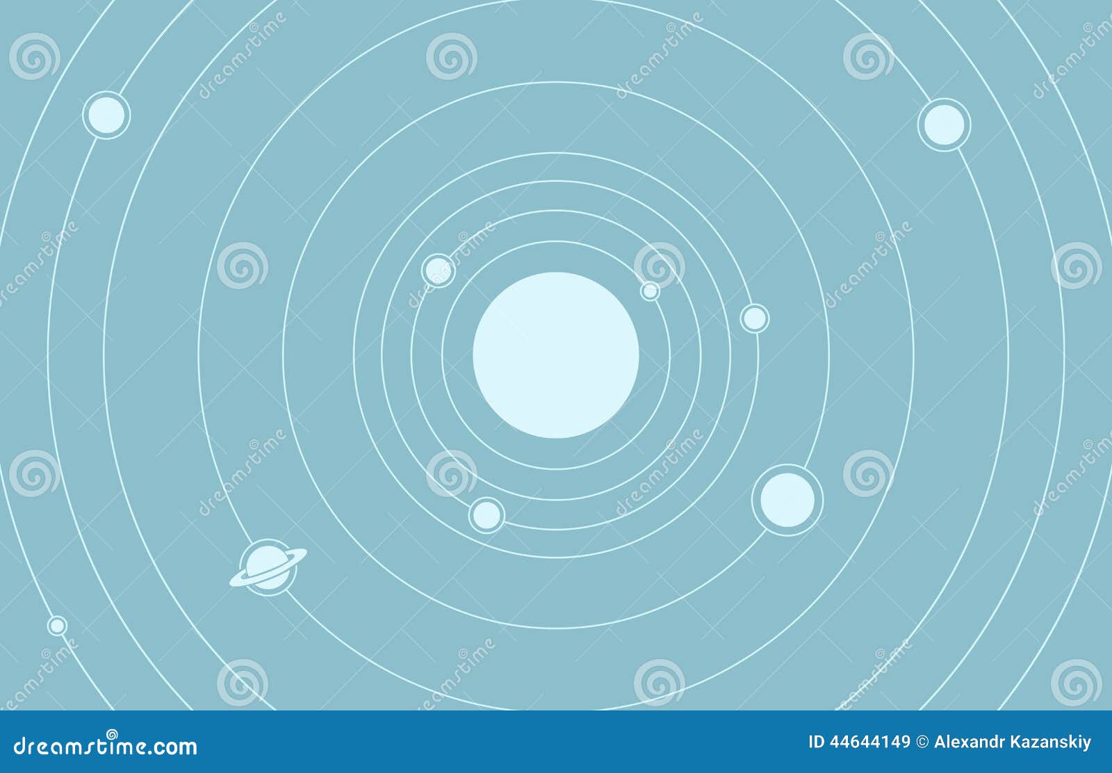 Solar system background stock vector. Illustration of mercury - 44644149
