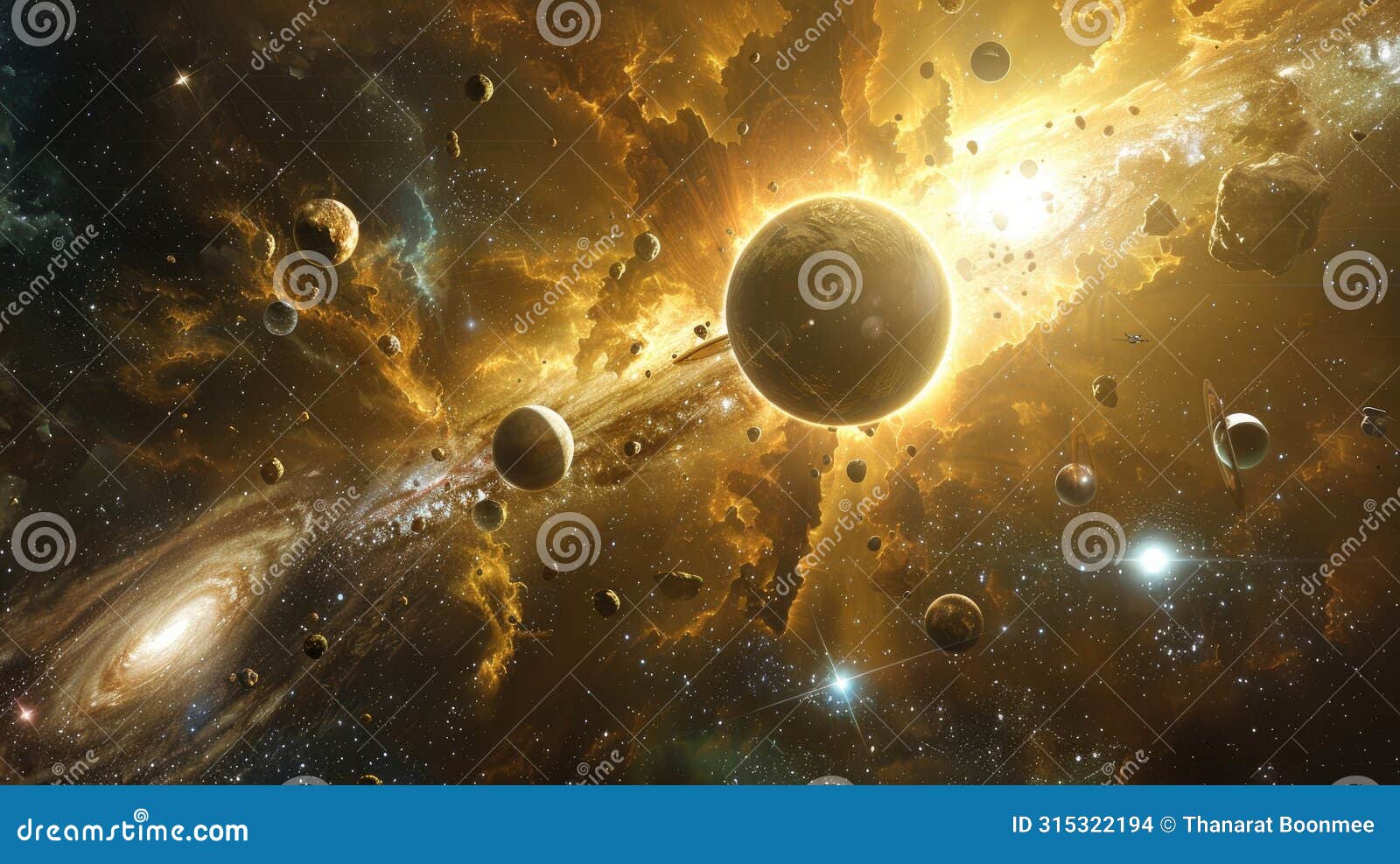 The Solar System, Comprised of the Sun and Orbiting Objects, Operates ...