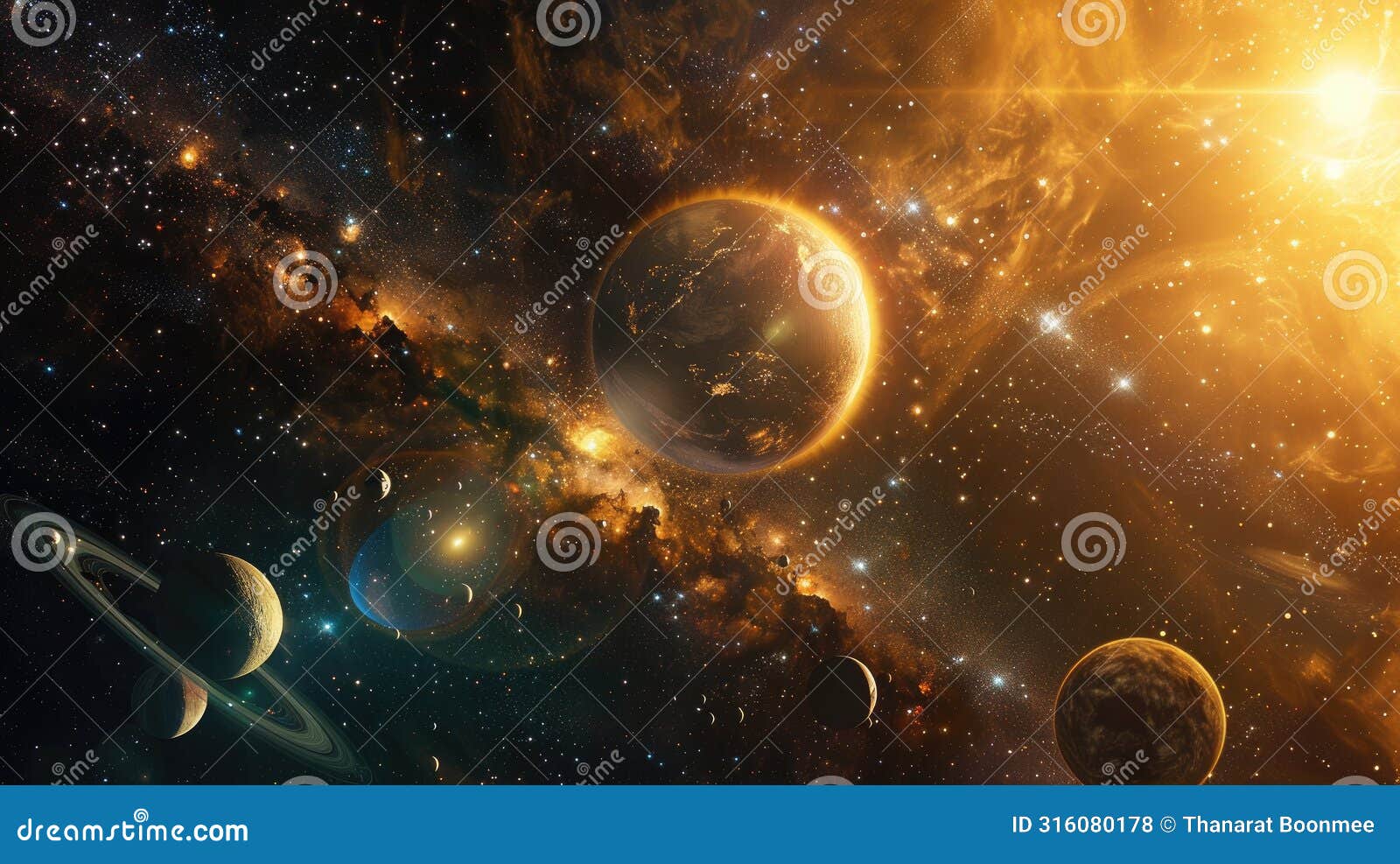 Planetary Companions In Harmony, Made With Generative AI Stock ... Planetary Companions In Harmony, Made With Generative AI Stock ...