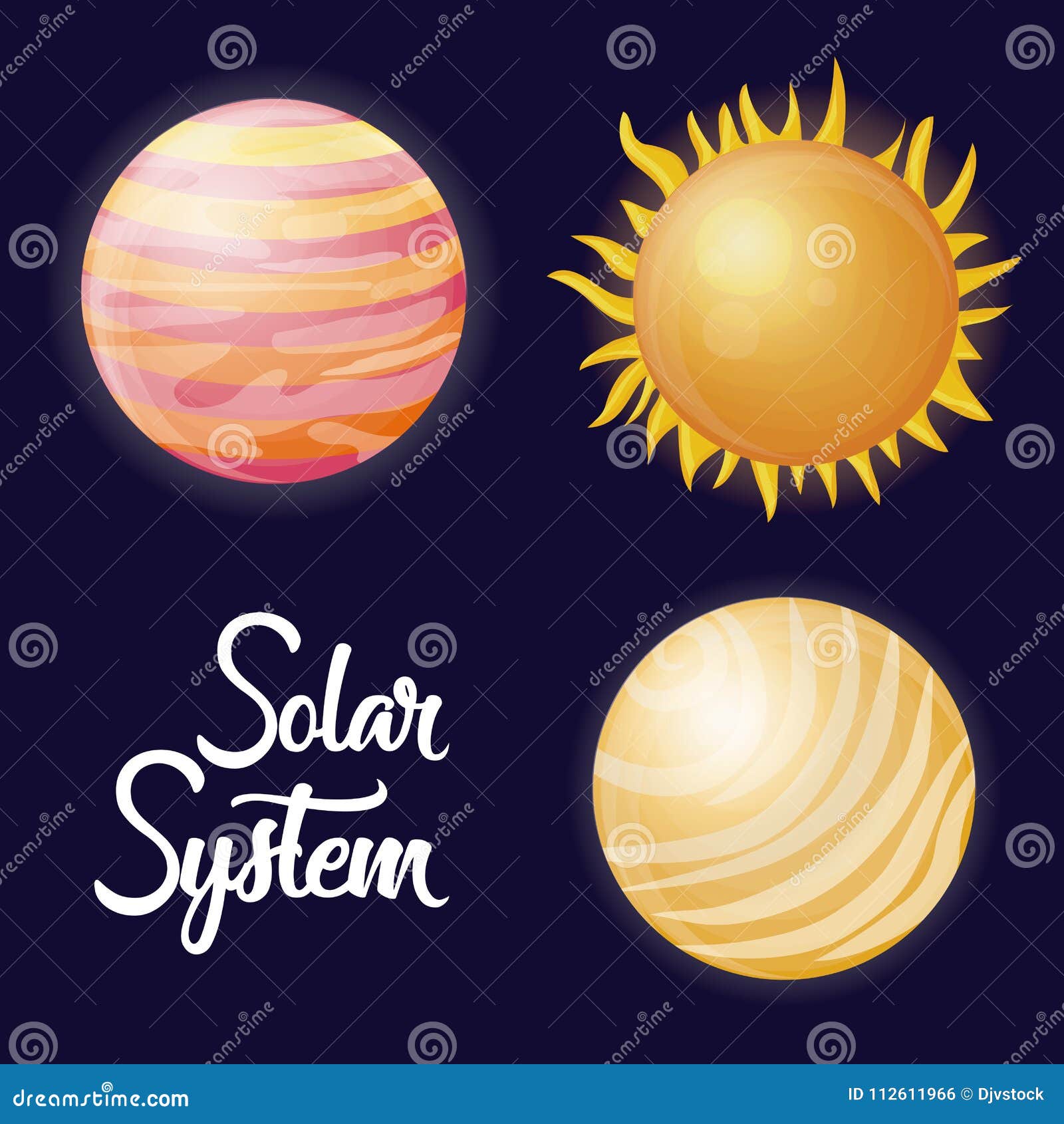 Solar system design stock vector. Illustration of uranus - 112611966