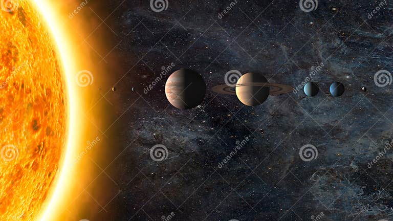 Solar system. stock image. Image of light, field, jupiter - 96999243