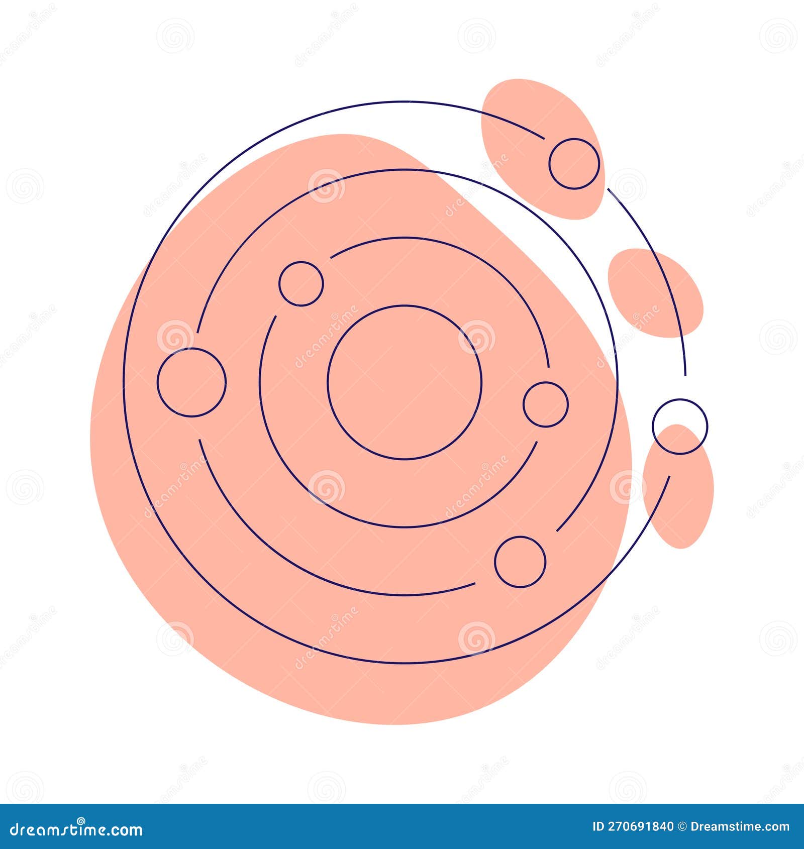 Solar System. Esoteric Symbol Stock Vector - Illustration of mystical ...