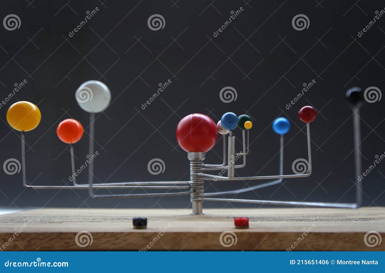 Solar System Model, Selective Focus. Stock Photo - Image of black ...