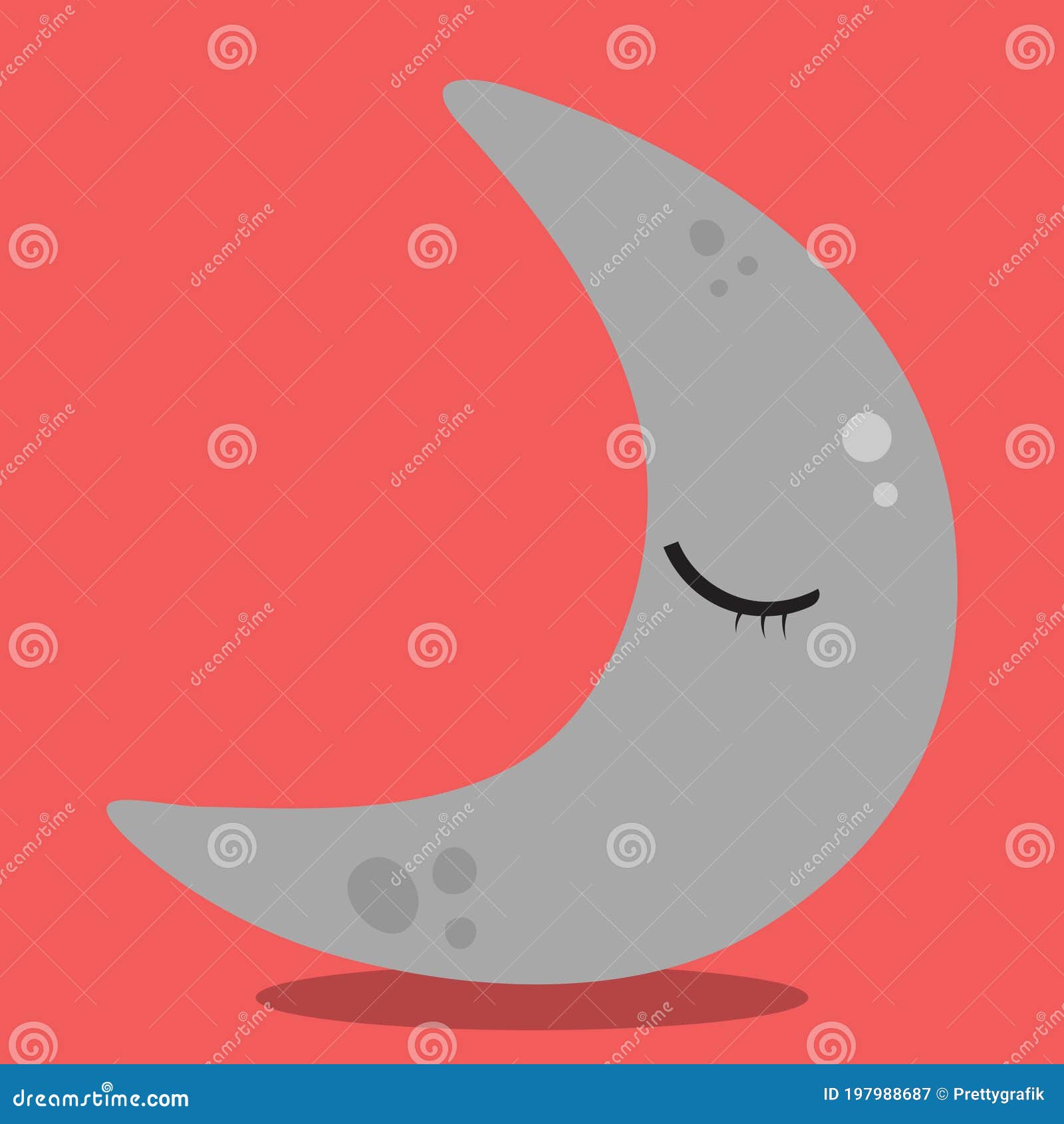 SOLAR SYSTEM HALF MOON GREY 09 Stock Vector - Illustration of moon ...