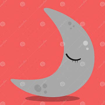 SOLAR SYSTEM HALF MOON GREY 09 Stock Vector - Illustration of moon ...