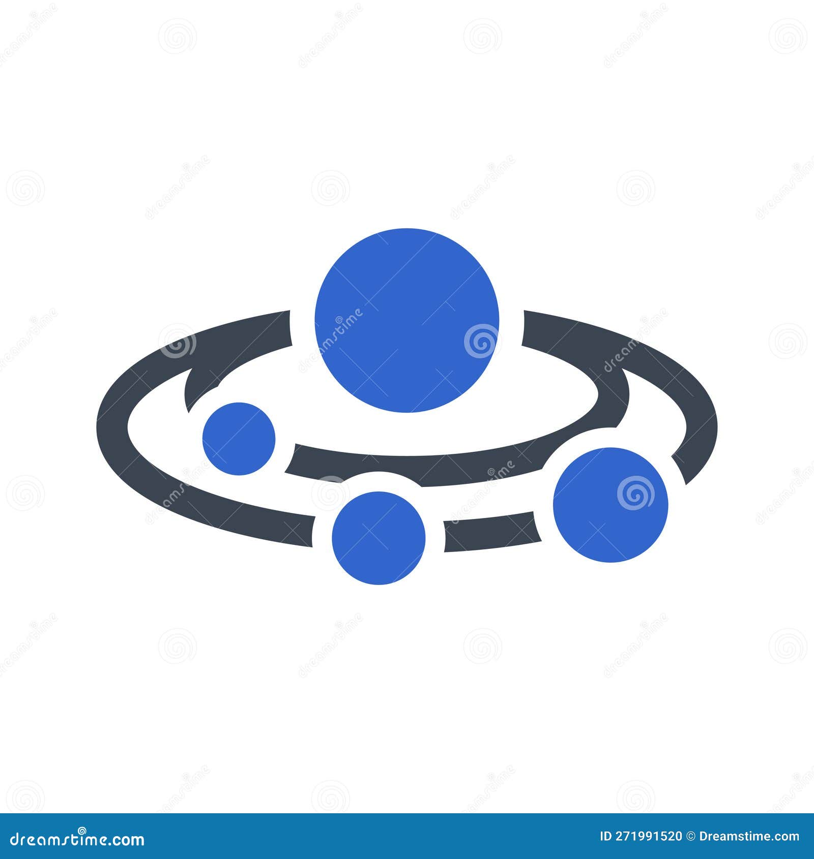 Solar system icon stock vector. Illustration of vector - 271991520