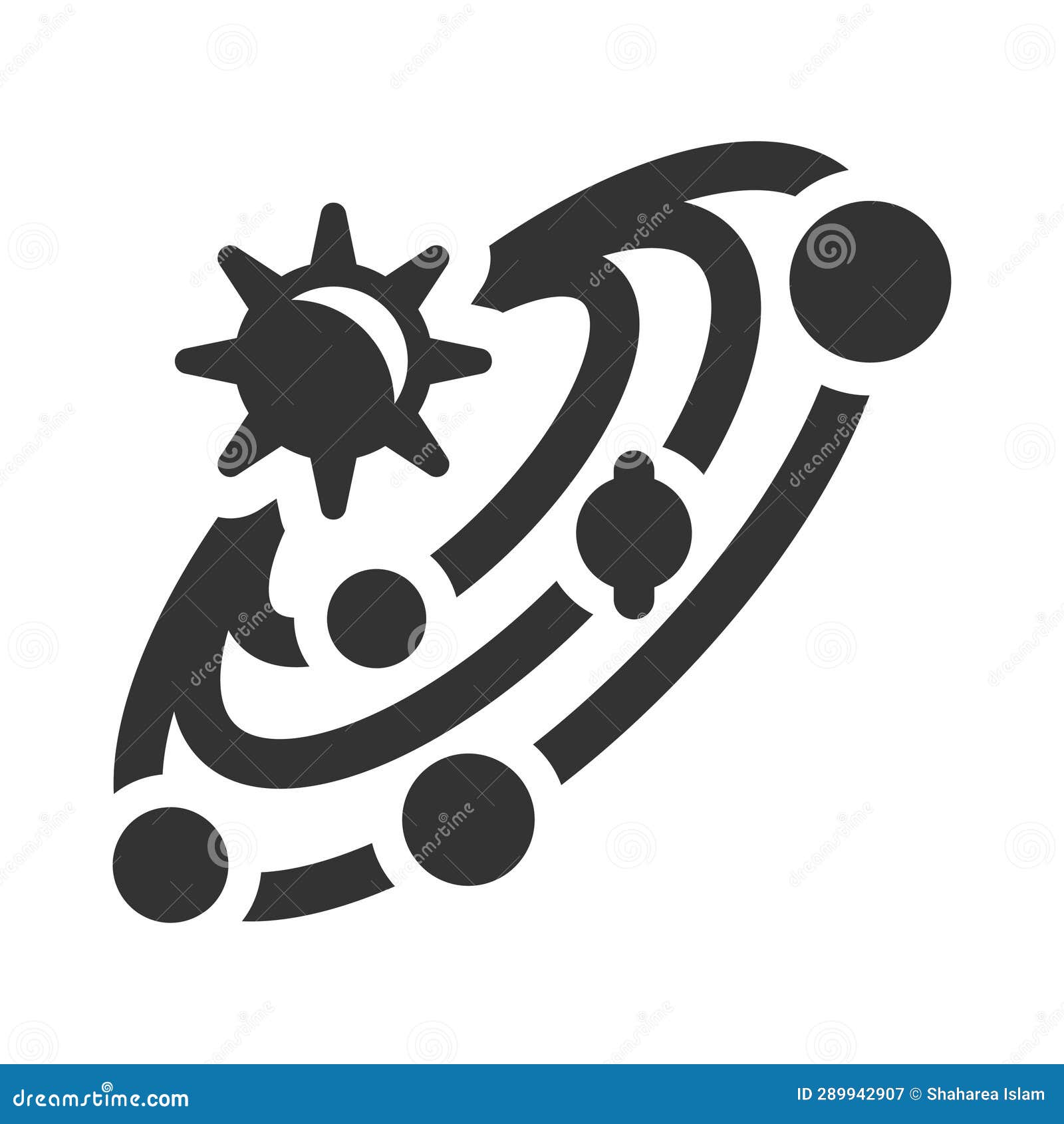 Solar system Icon stock illustration. Illustration of solar - 289942907