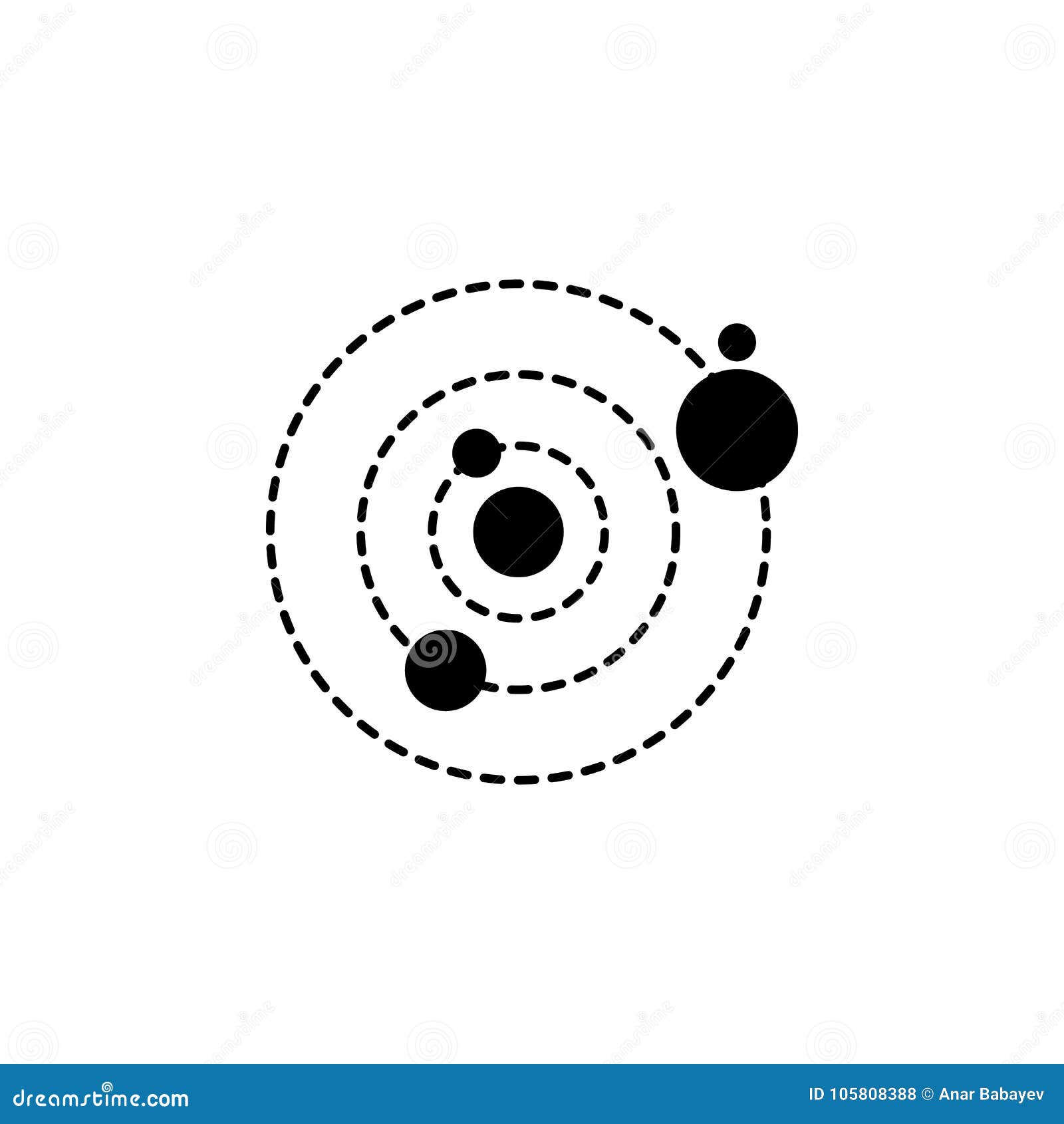 Solar System Icon. Elements of Space Icon Stock Vector - Illustration ...