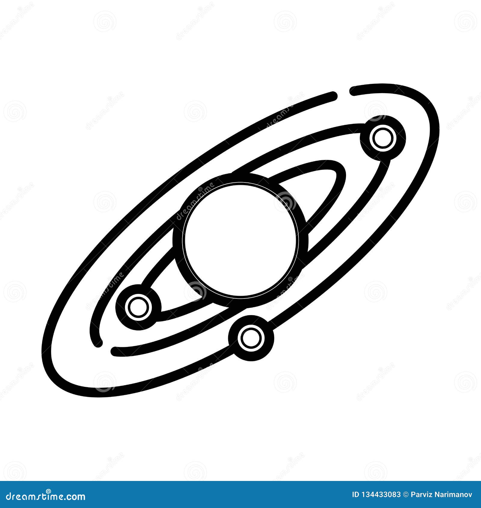 Solar system icon stock illustration. Illustration of outer - 134433083