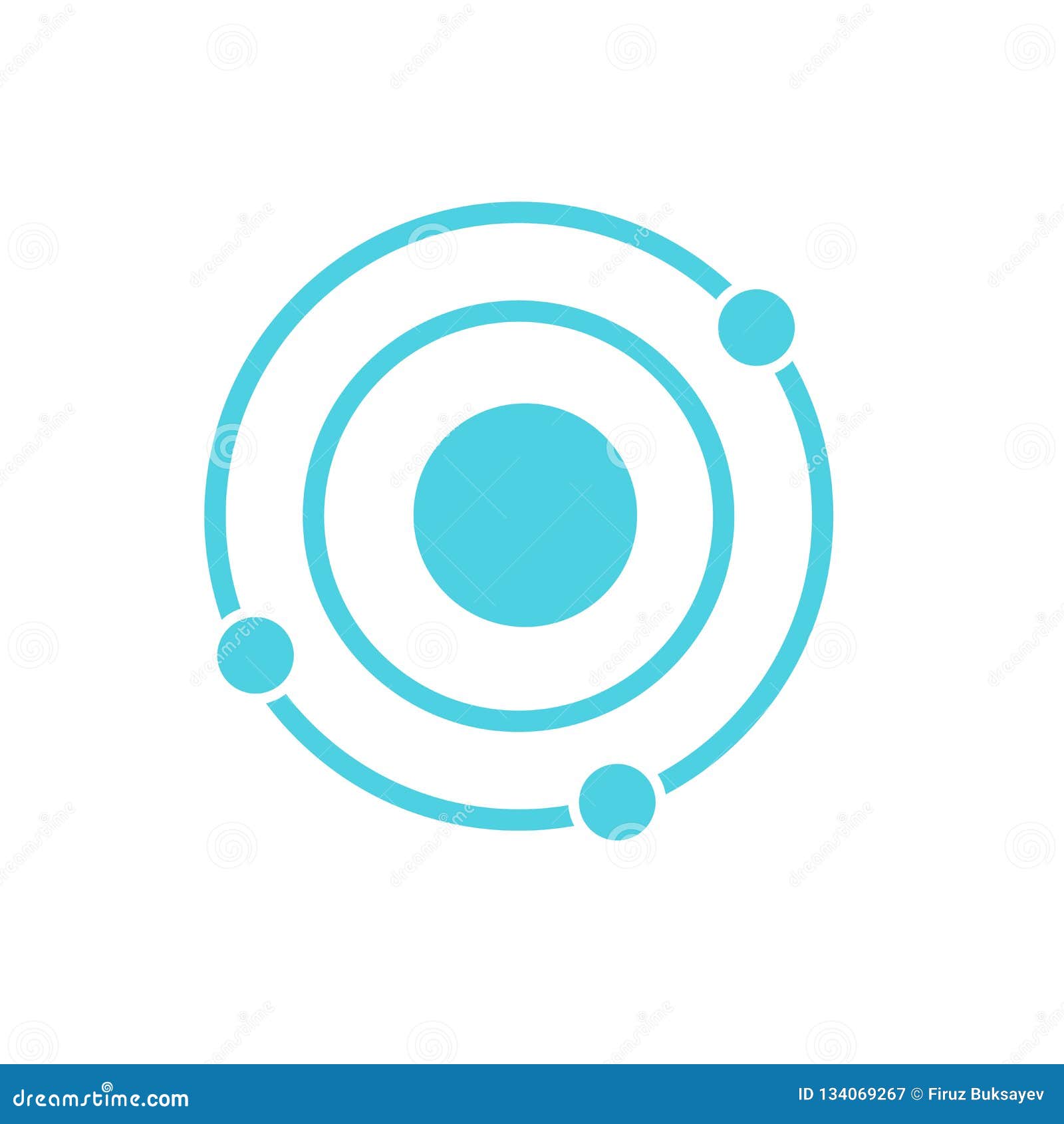 Solar System Icon Vector Sign and Symbol Isolated on White Background ...