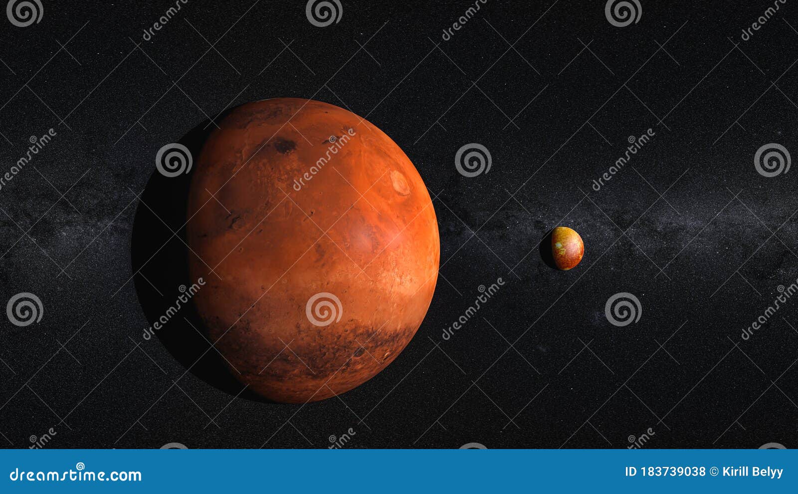Solar System - Mars. Science Background Stock Photo - Image of deep ...