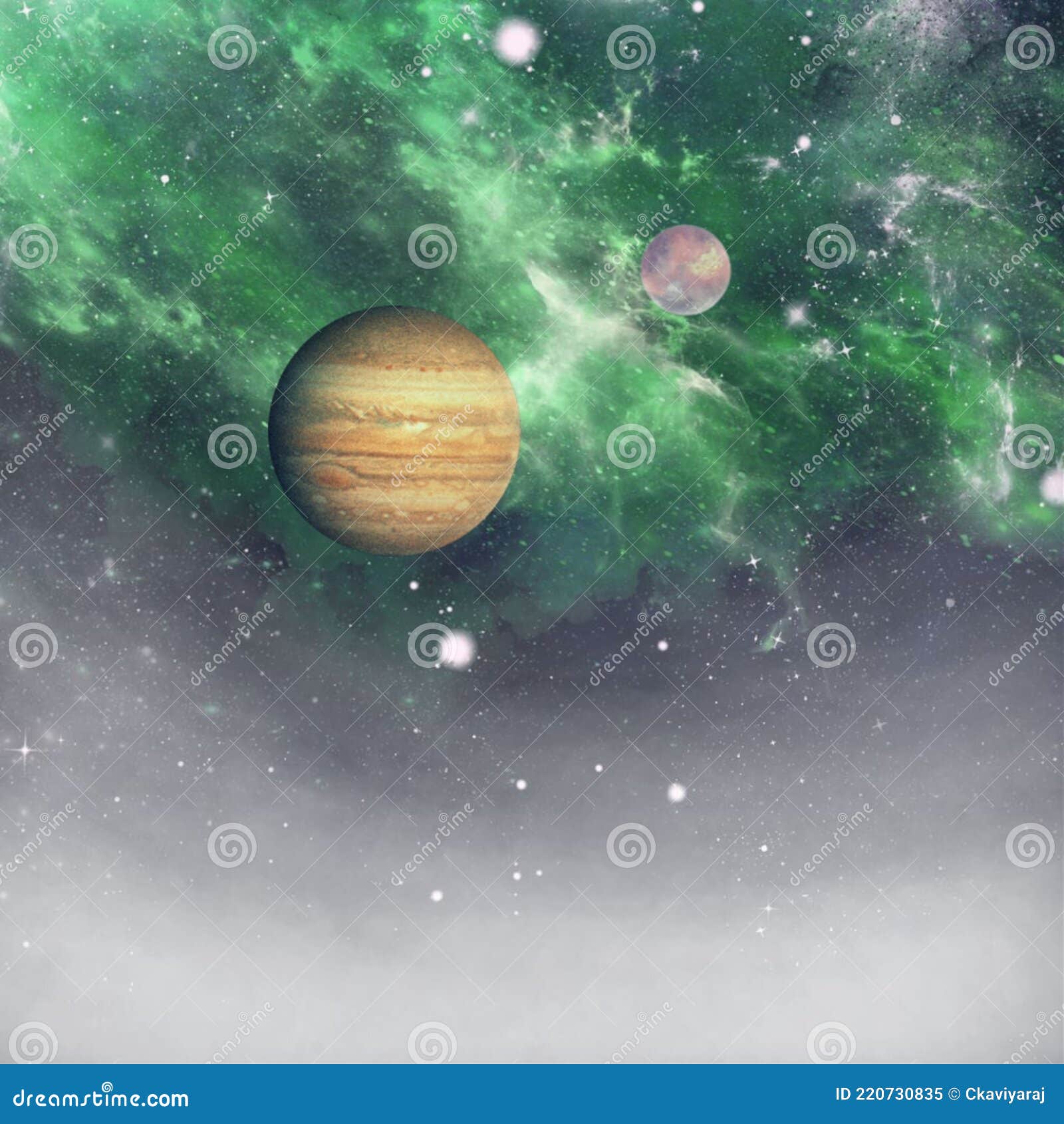 Solar System and Milky Way Galaxy Stock Illustration - Illustration of ...