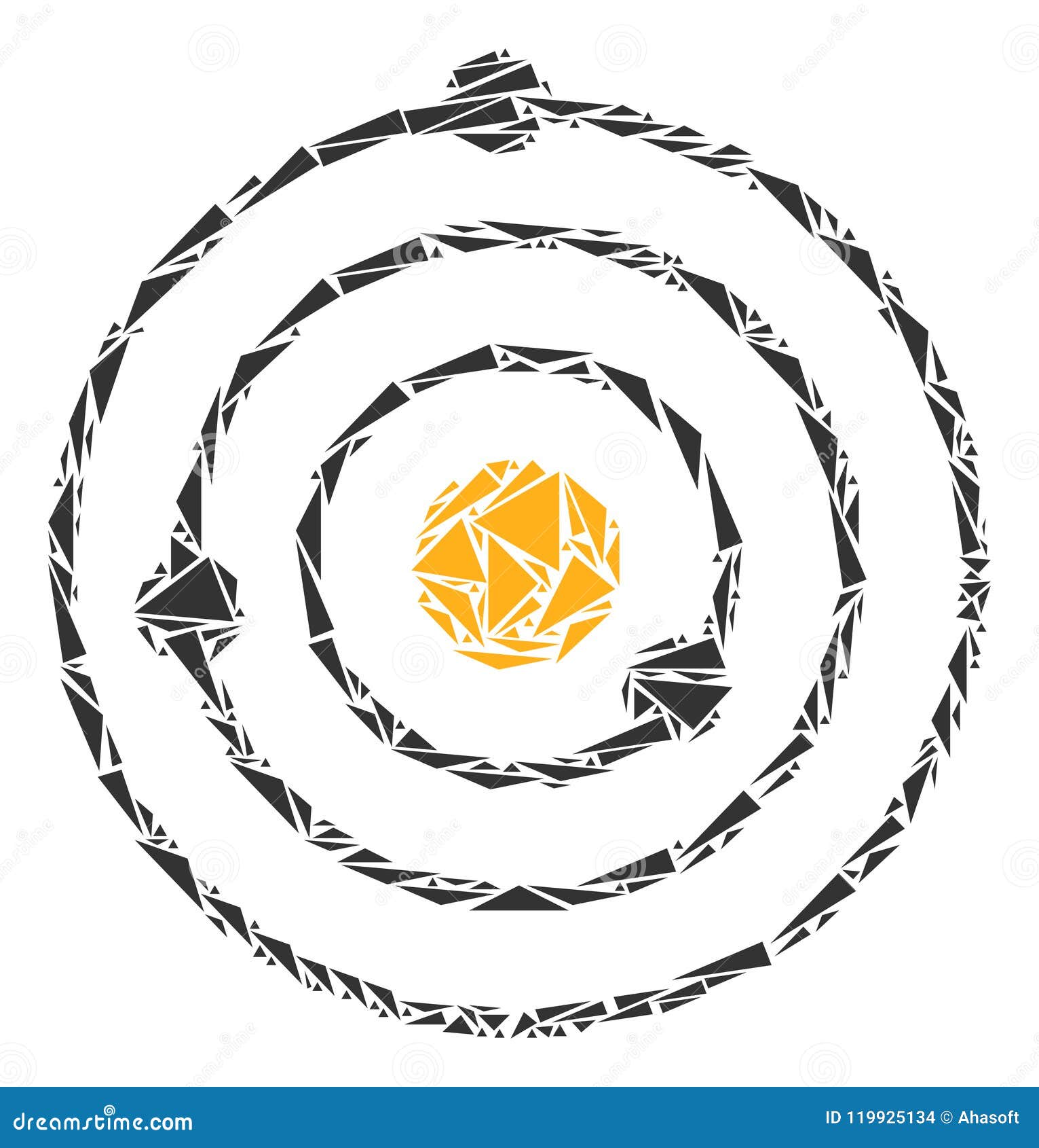 Solar System Collage of Triangles Stock Vector - Illustration of ...