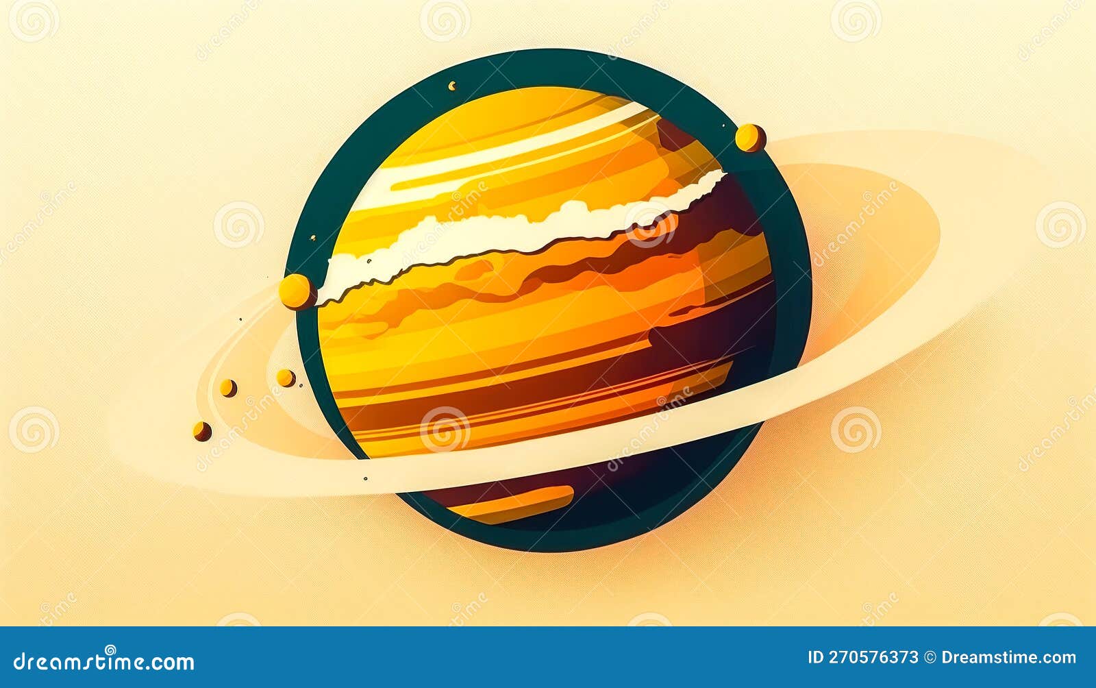Solar System Planet Isolated on Light Background, Flat Lay. Stock ...