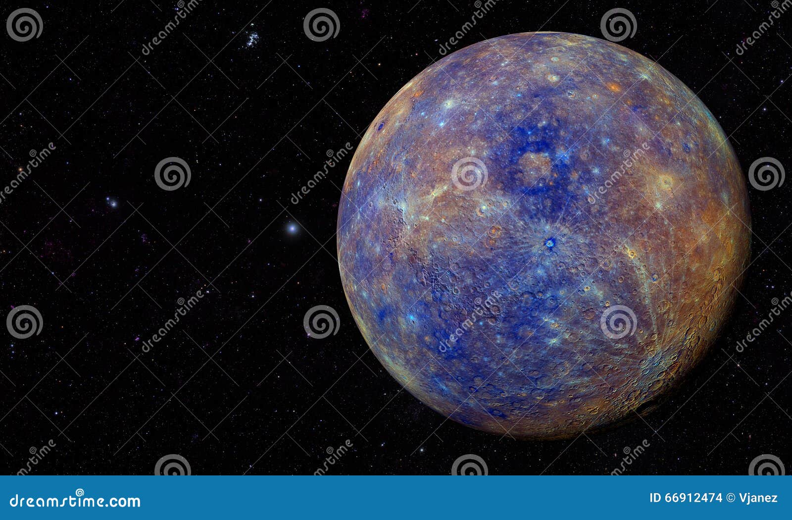Planet Mercury Done With Textures Stock Image | CartoonDealer.com #78670303