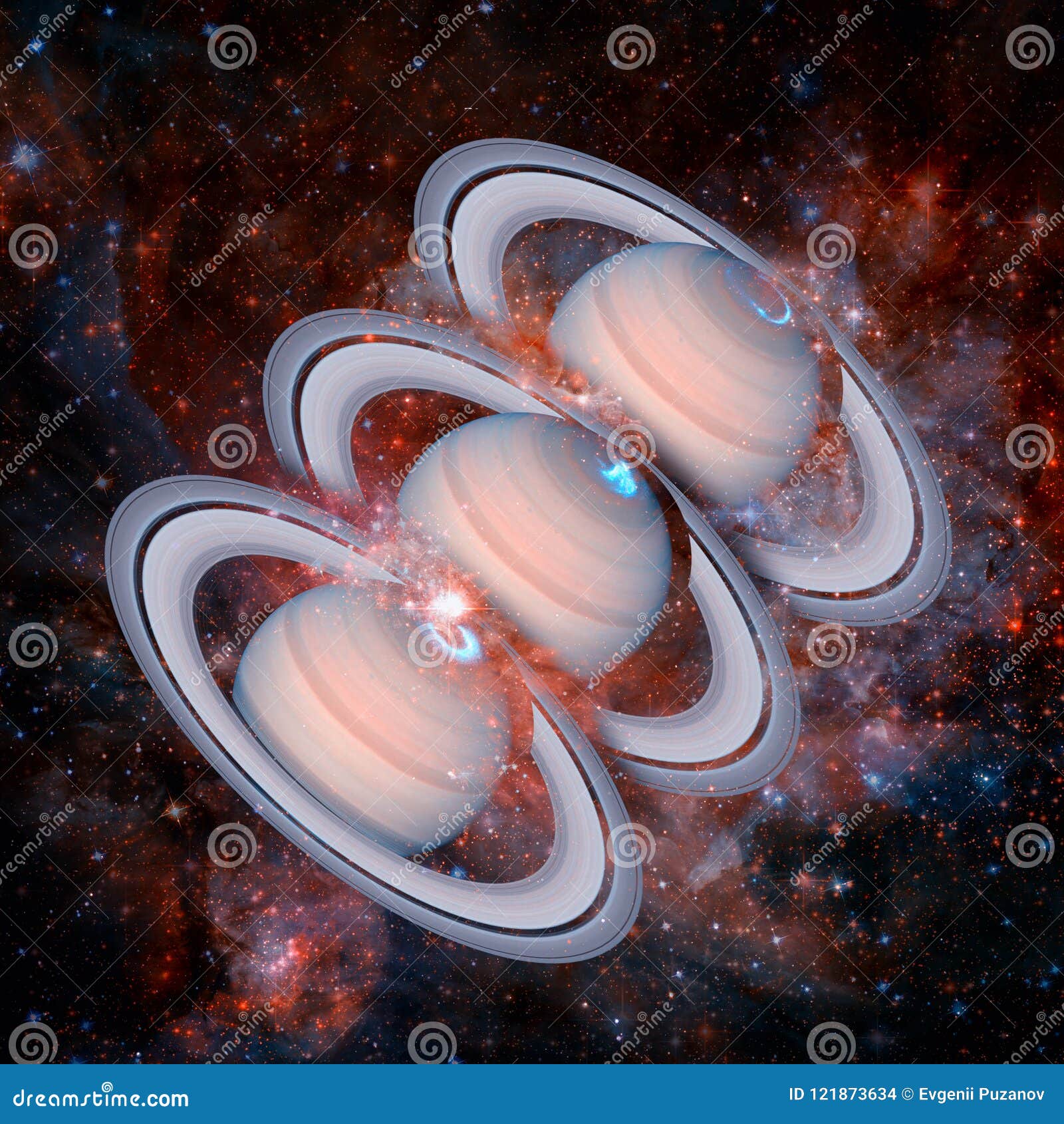Solar System - Planet Saturn. Stock Photo - Image of planet, system ...