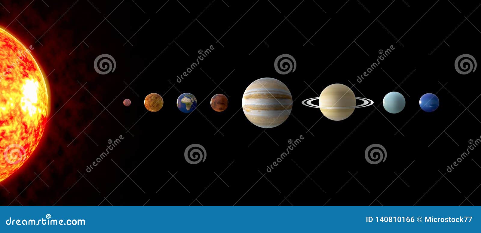 Solar system Planets stock illustration. Illustration of jupiter ...