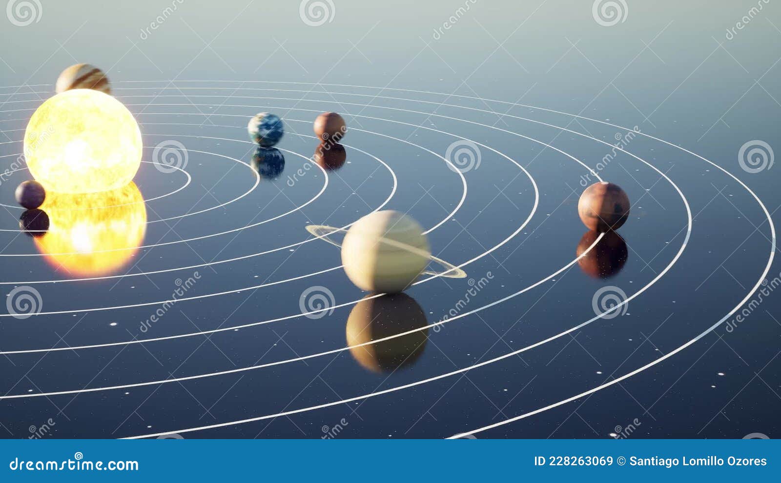 Solar System planets loop stock video. Video of earth - 228263069