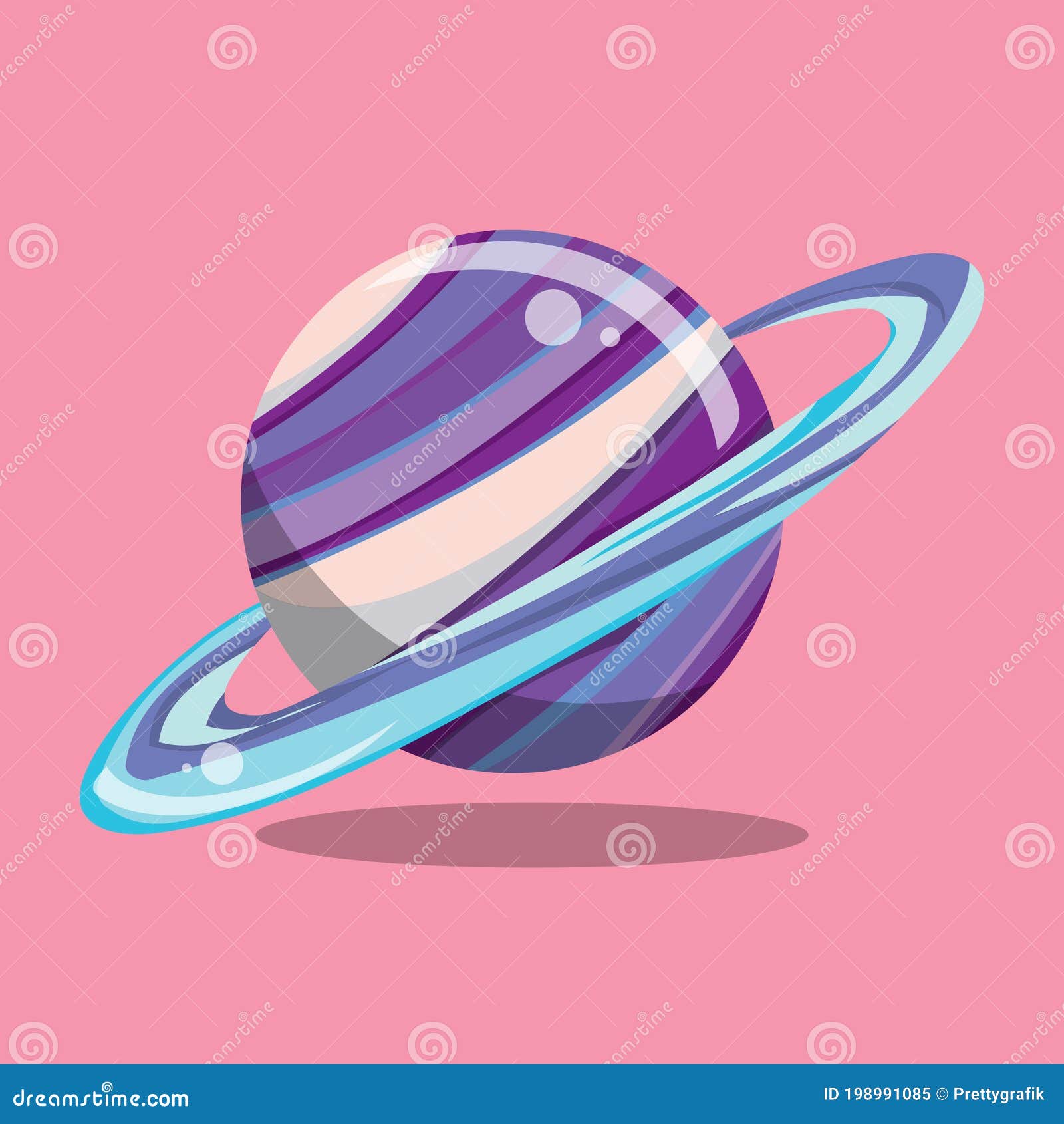 Solar System Planets Saturn 14 Stock Vector - Illustration of vector ...