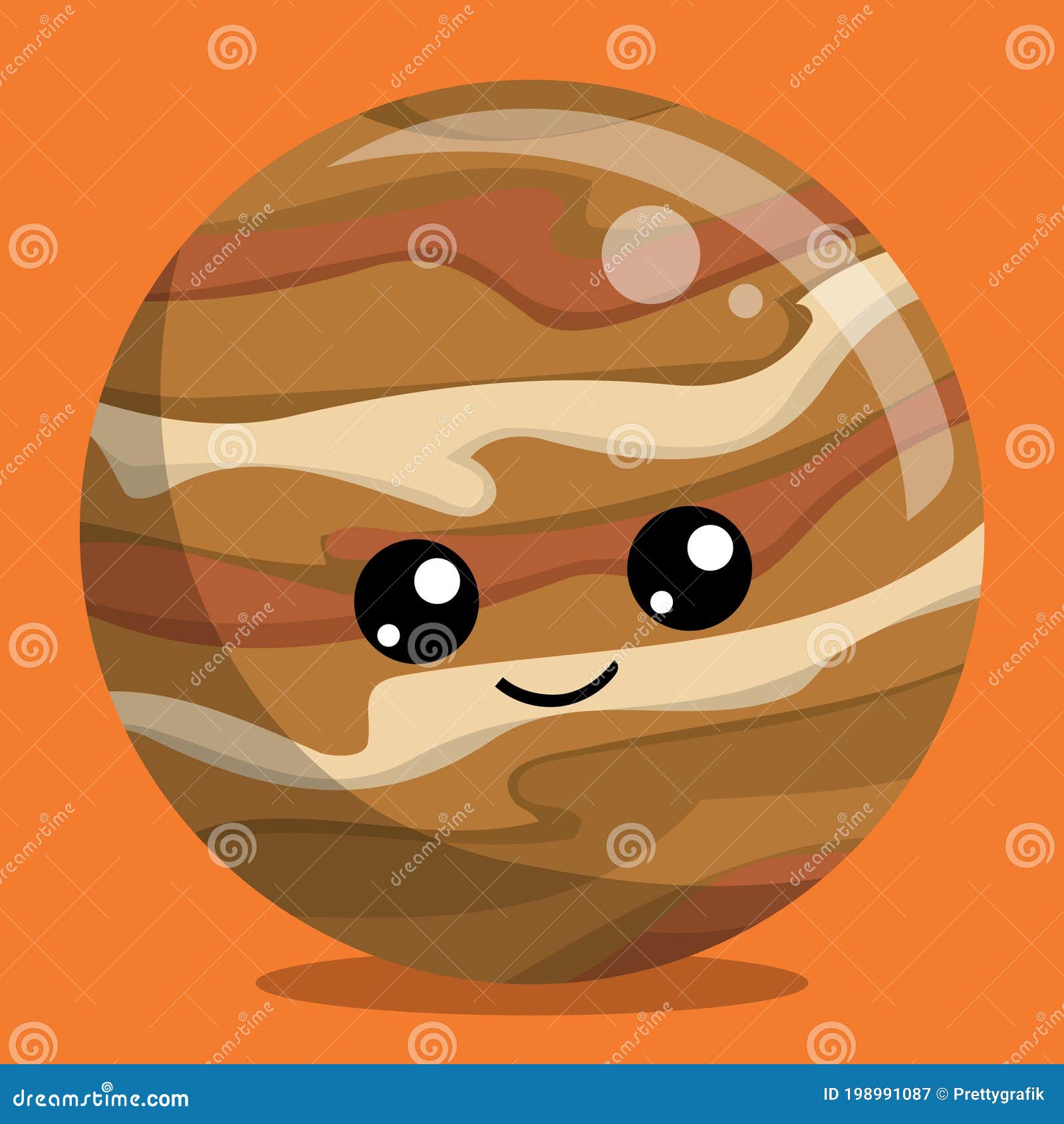 Solar System Planets Smiley Jupiter 09 Stock Vector - Illustration of ...