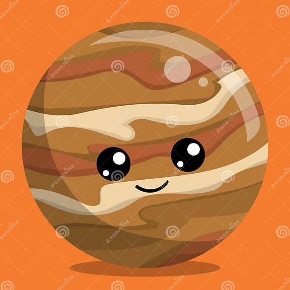 Solar System Planets Smiley Jupiter 09 Stock Vector - Illustration of ...