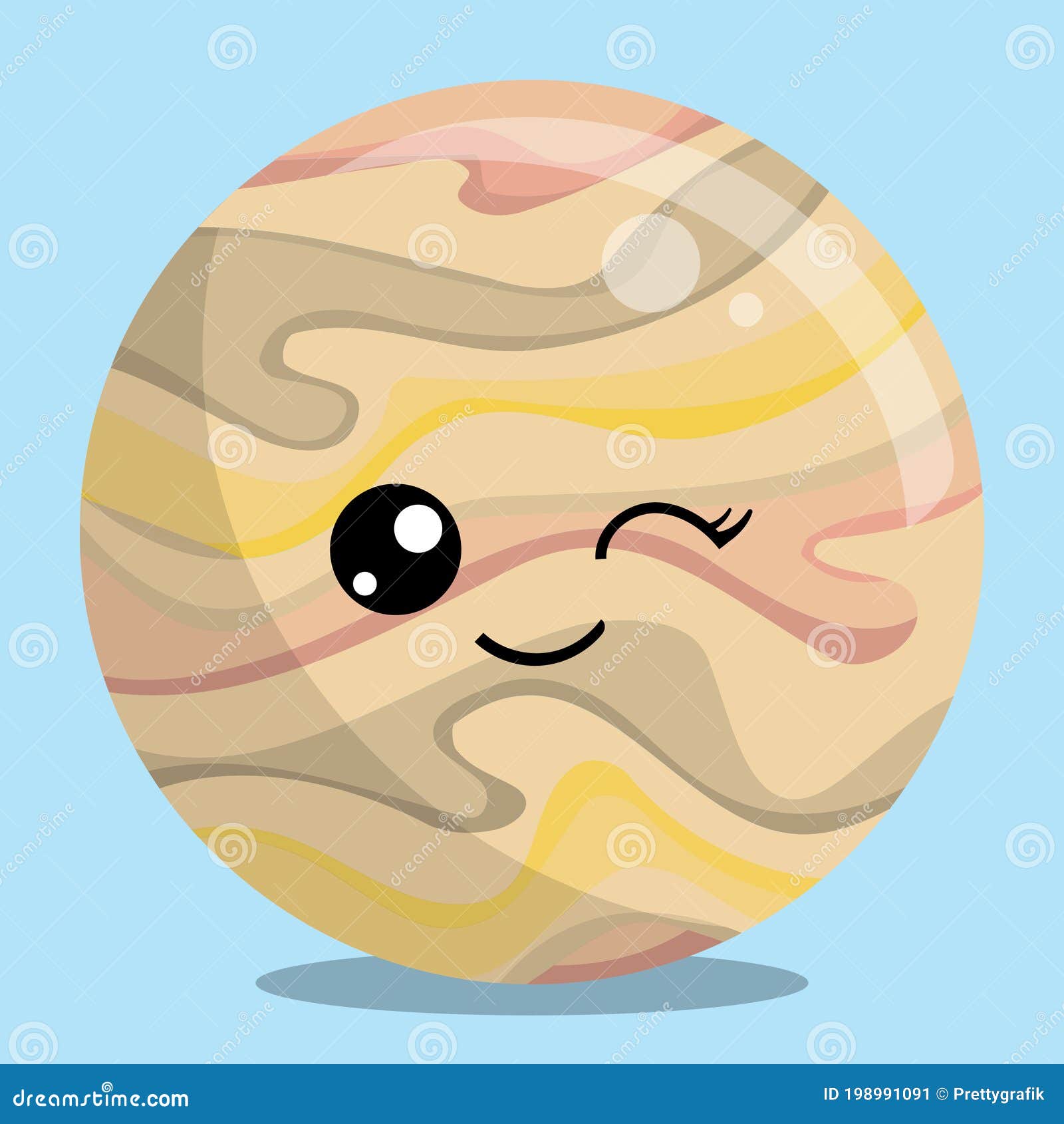 Solar System Planets Smiley Pluto 08 Stock Vector - Illustration of ...