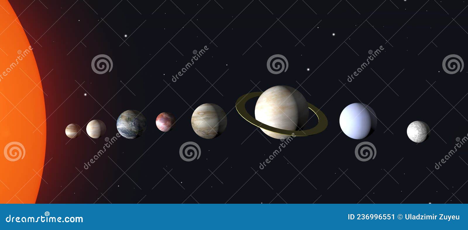 Planets In 3d Univers