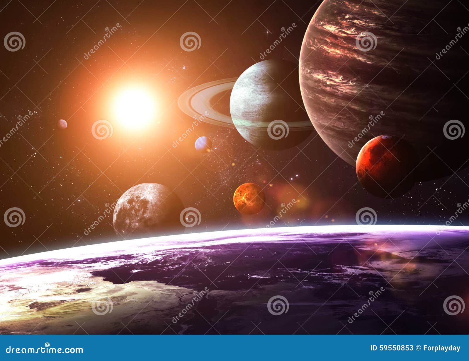 Solar System and Space Objects Stock Image - Image of nasa, fantasy ...