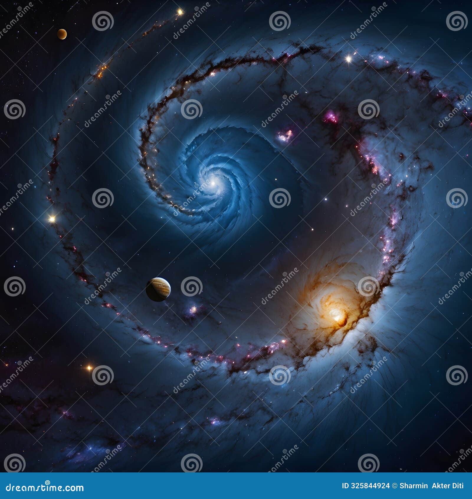 Solar System in Space with Planets and Stars. Elements of this Image ...