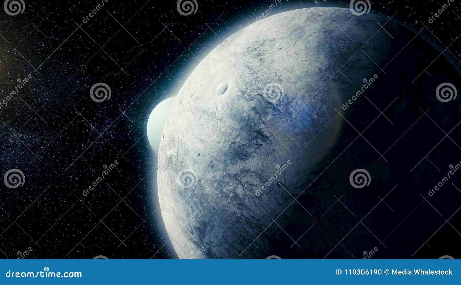 Solar System - Space Satellite Ariel. it is the Eighth and Farthest ...