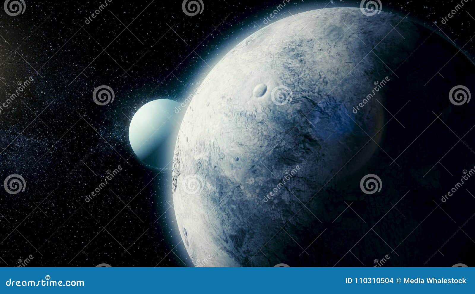 Solar System - Space Satellite Ariel. it is the Eighth and Farthest ...
