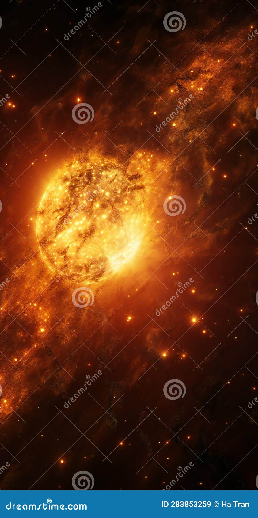 Solar System - Sun and Nebula in Space, Elements of this Image ...