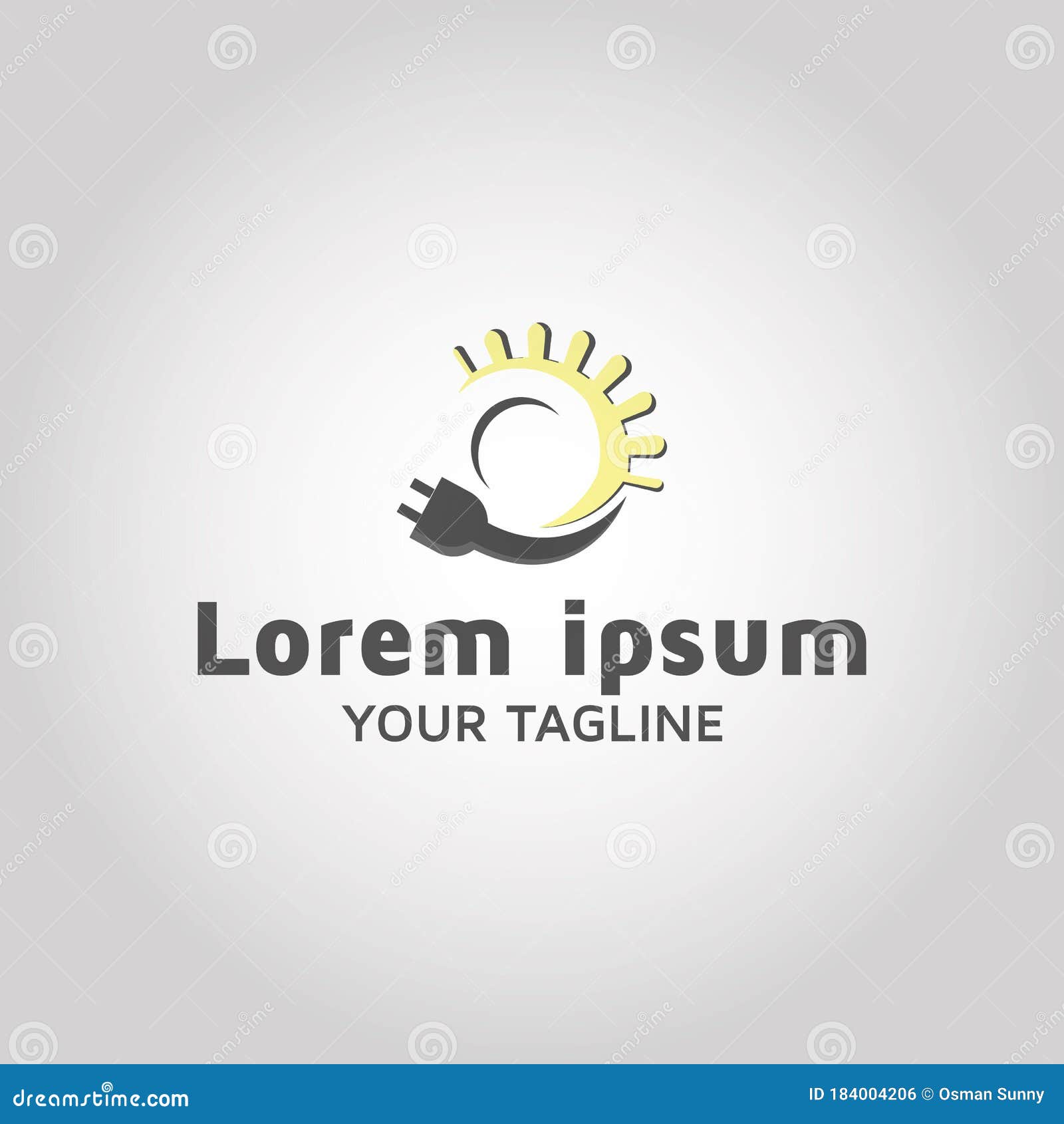 Solar System Vector Logo Design Template Inspiration Stock Vector ...