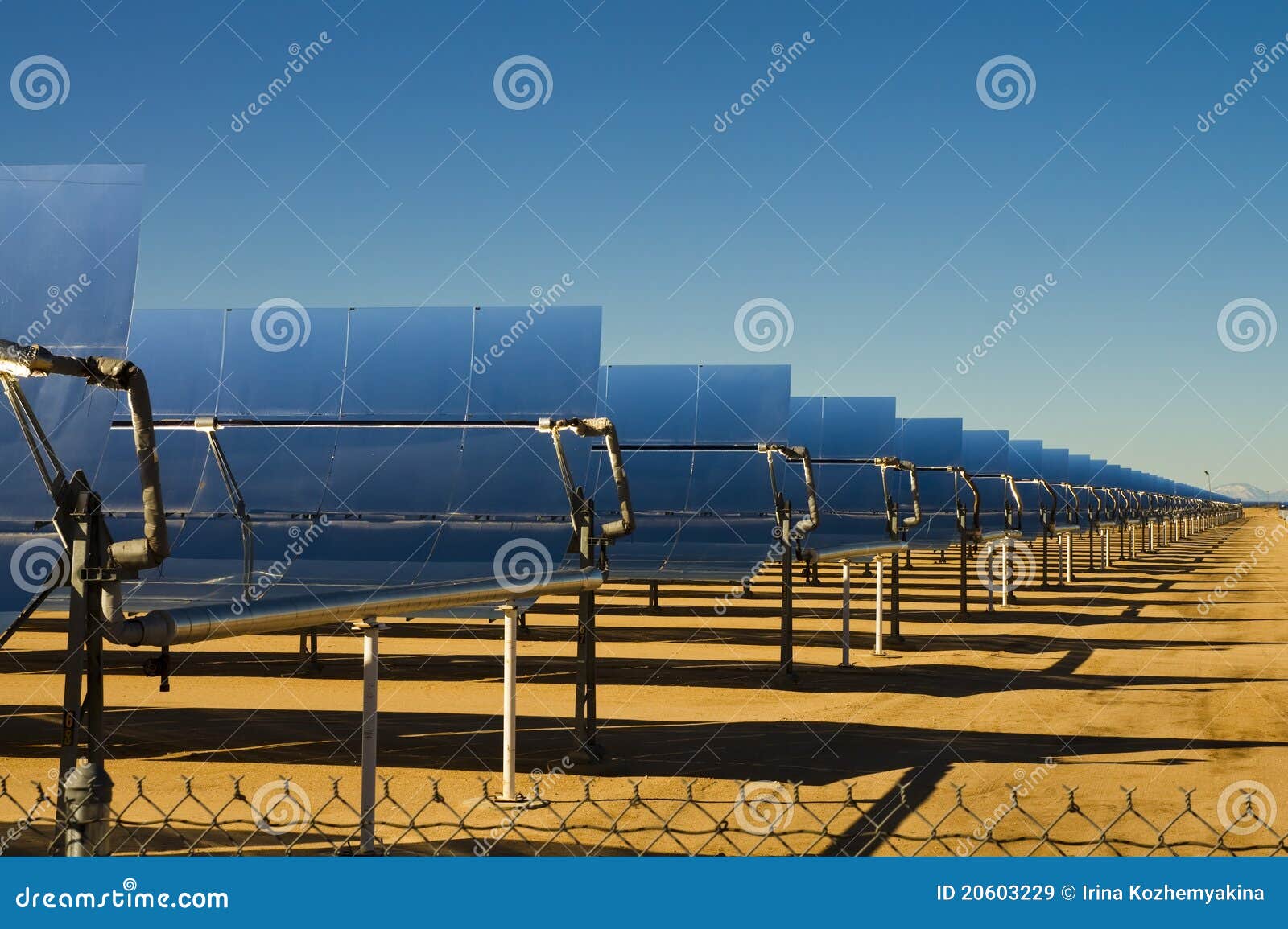 Solar thermal energy stock image. Image of solar, mojave - 20603229