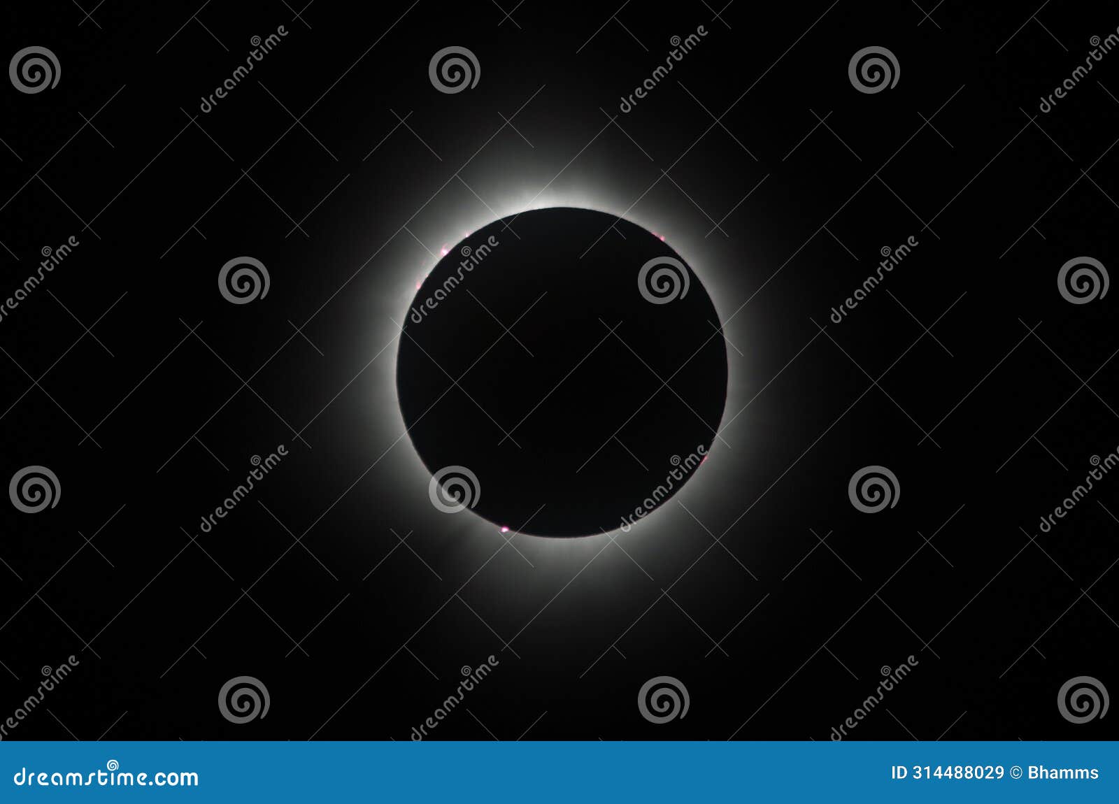 Solar Total Eclipse 2024 from Plattsburgh NY Stock Image - Image of ...