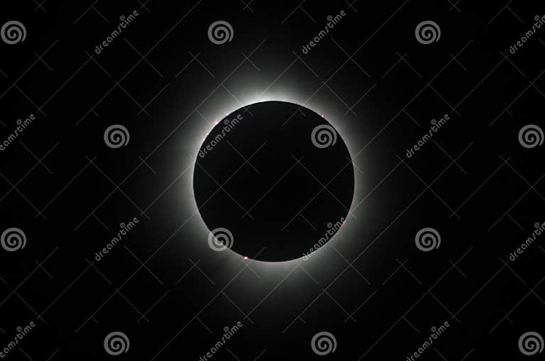Solar Total Eclipse 2024 from Plattsburgh NY Stock Image - Image of ...