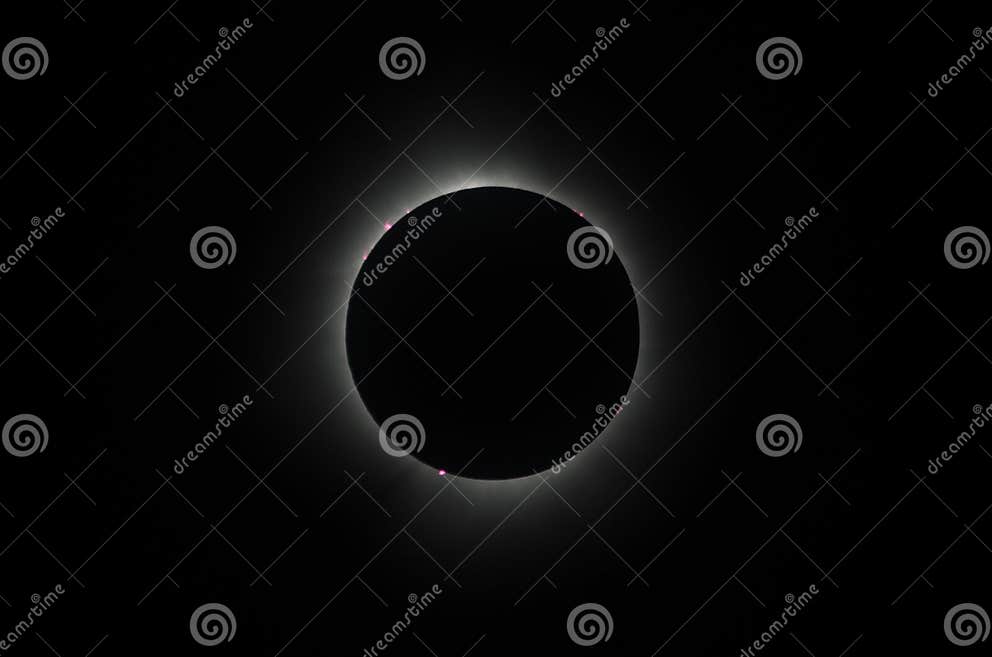 Solar Total Eclipse 2024 from Plattsburgh NY Stock Photo - Image of ...