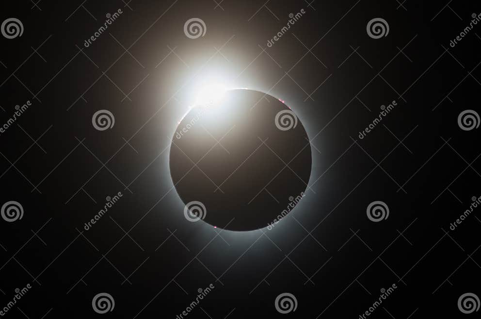 Solar Total Eclipse 2024 from Plattsburgh NY Stock Photo - Image of ...