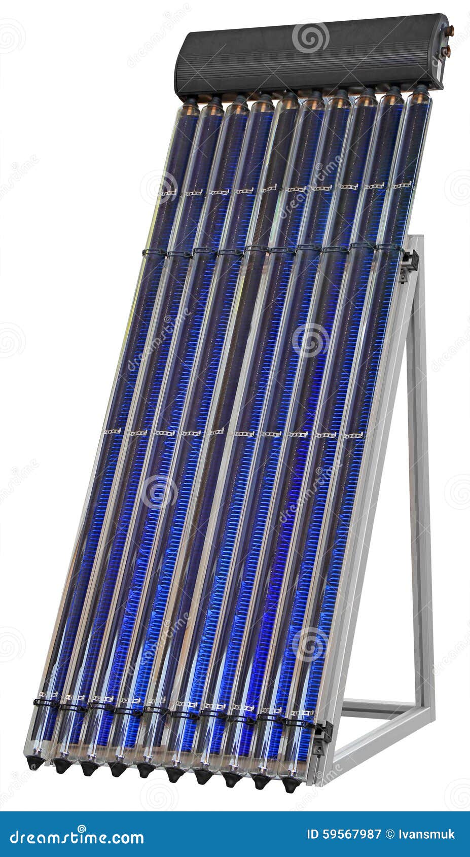 Solar Vacuum Collector stock image. Image of ecosystem - 59567987