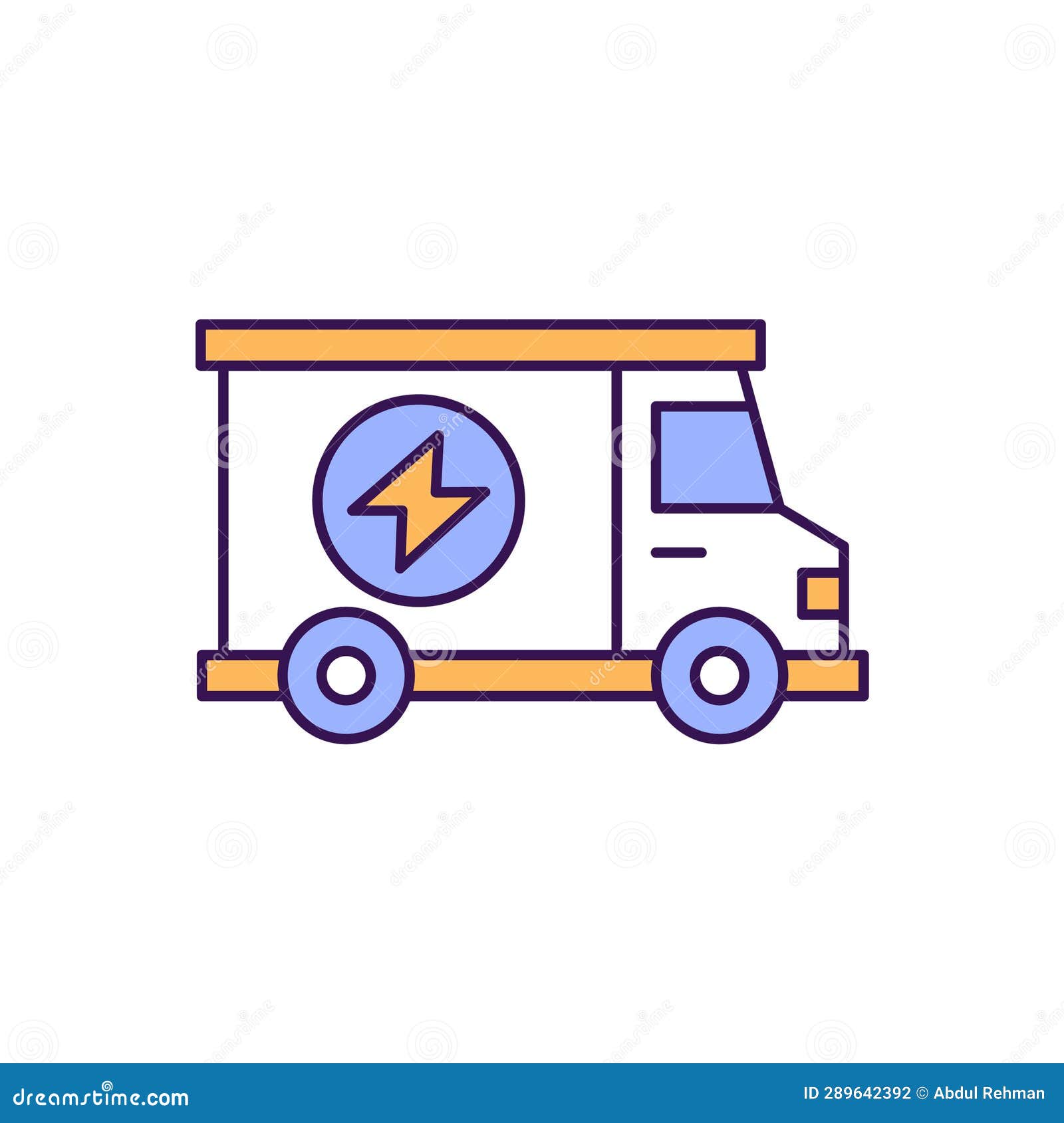 Solar Van Vector Icon Which Can Easily Modify or Edit. Stock Vector ...