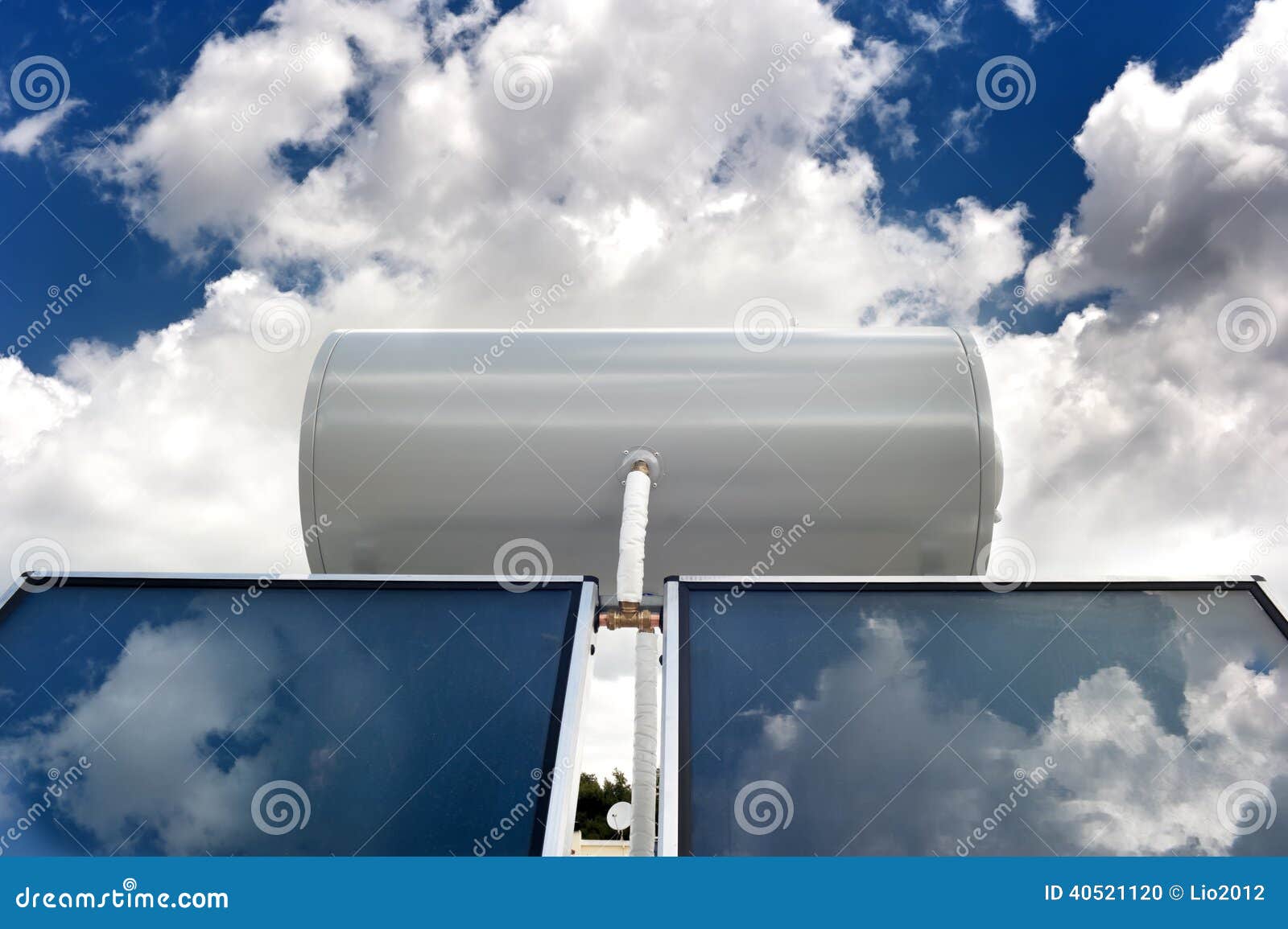 Water Tap Solar PV Rooftop Stock Image | CartoonDealer.com #75541039