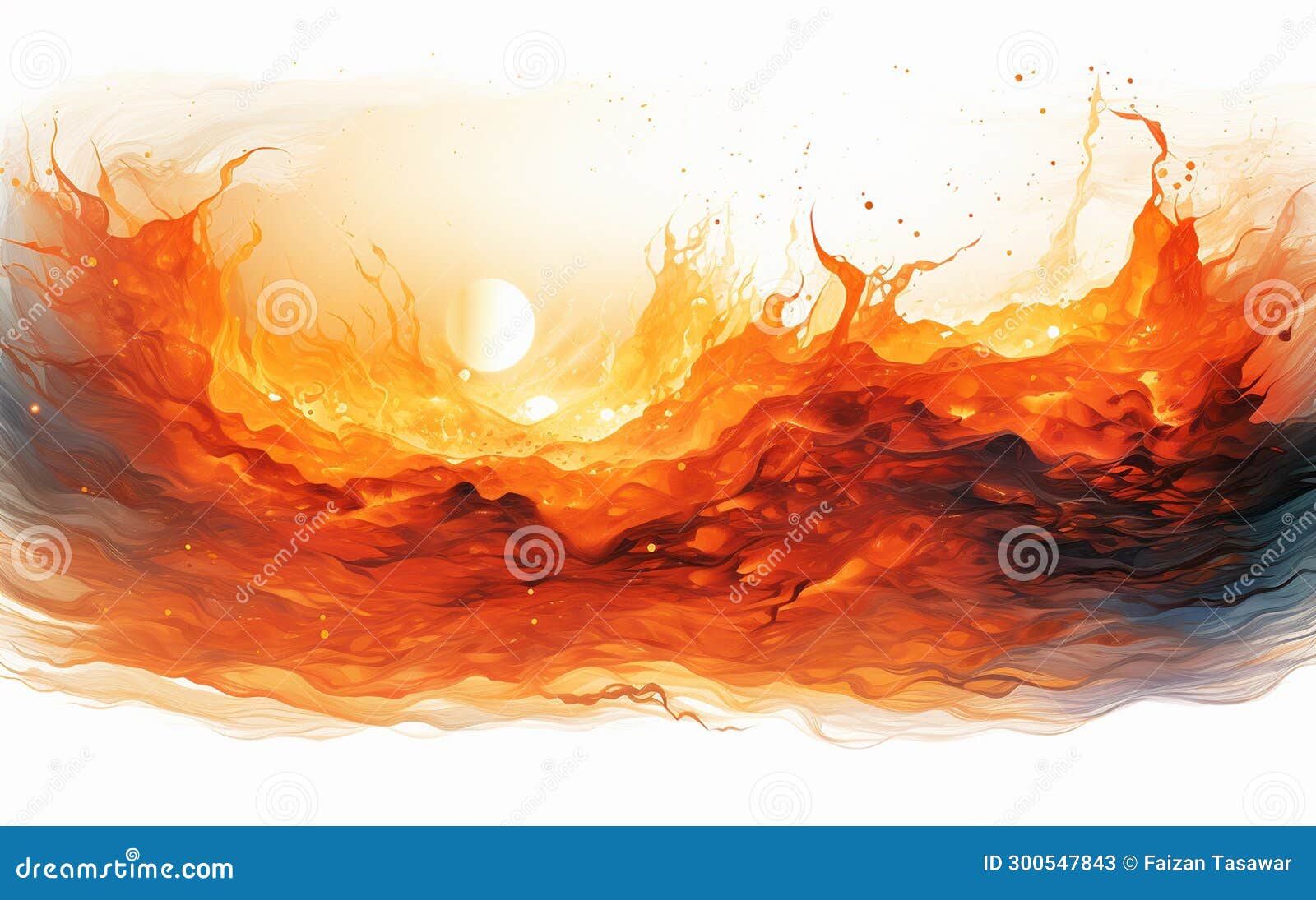 Solar Wave on White stock illustration. Illustration of atmosphere ...