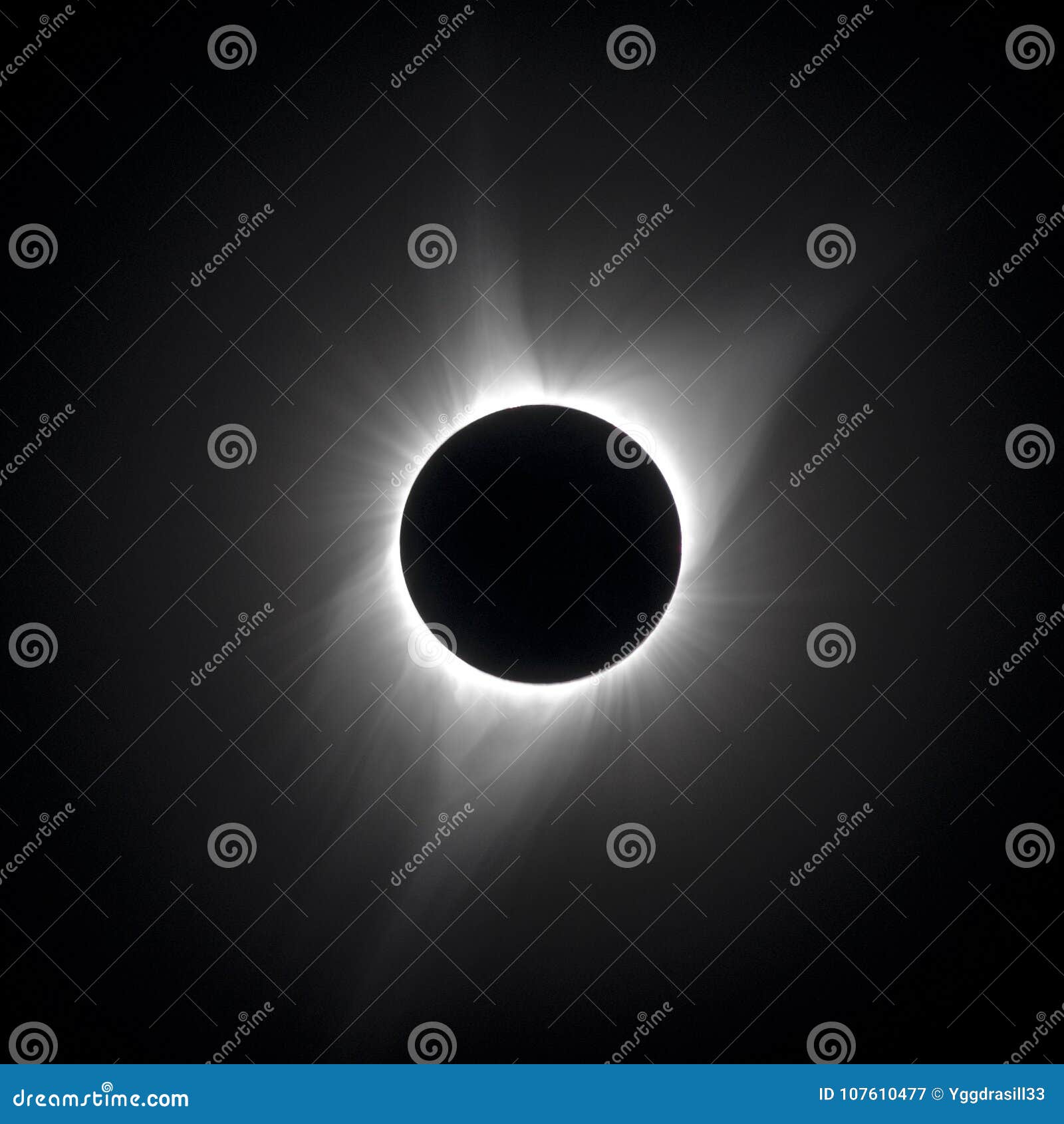 Solar Wind and Corona Eclipse Stock Image - Image of natural, corona ...