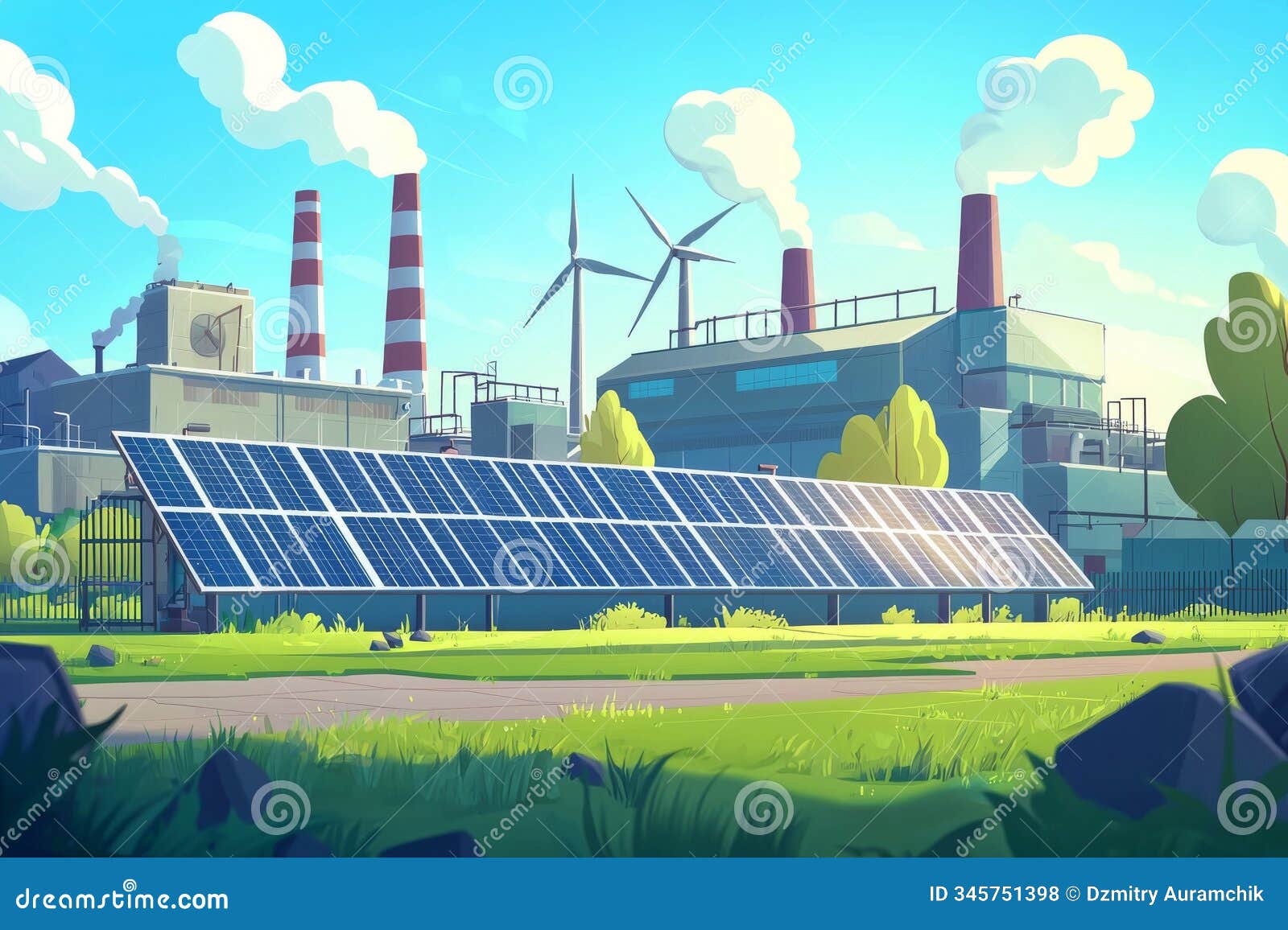 Solar and Wind Power are Used To Reduce Carbon Emissions in Net Zero ...