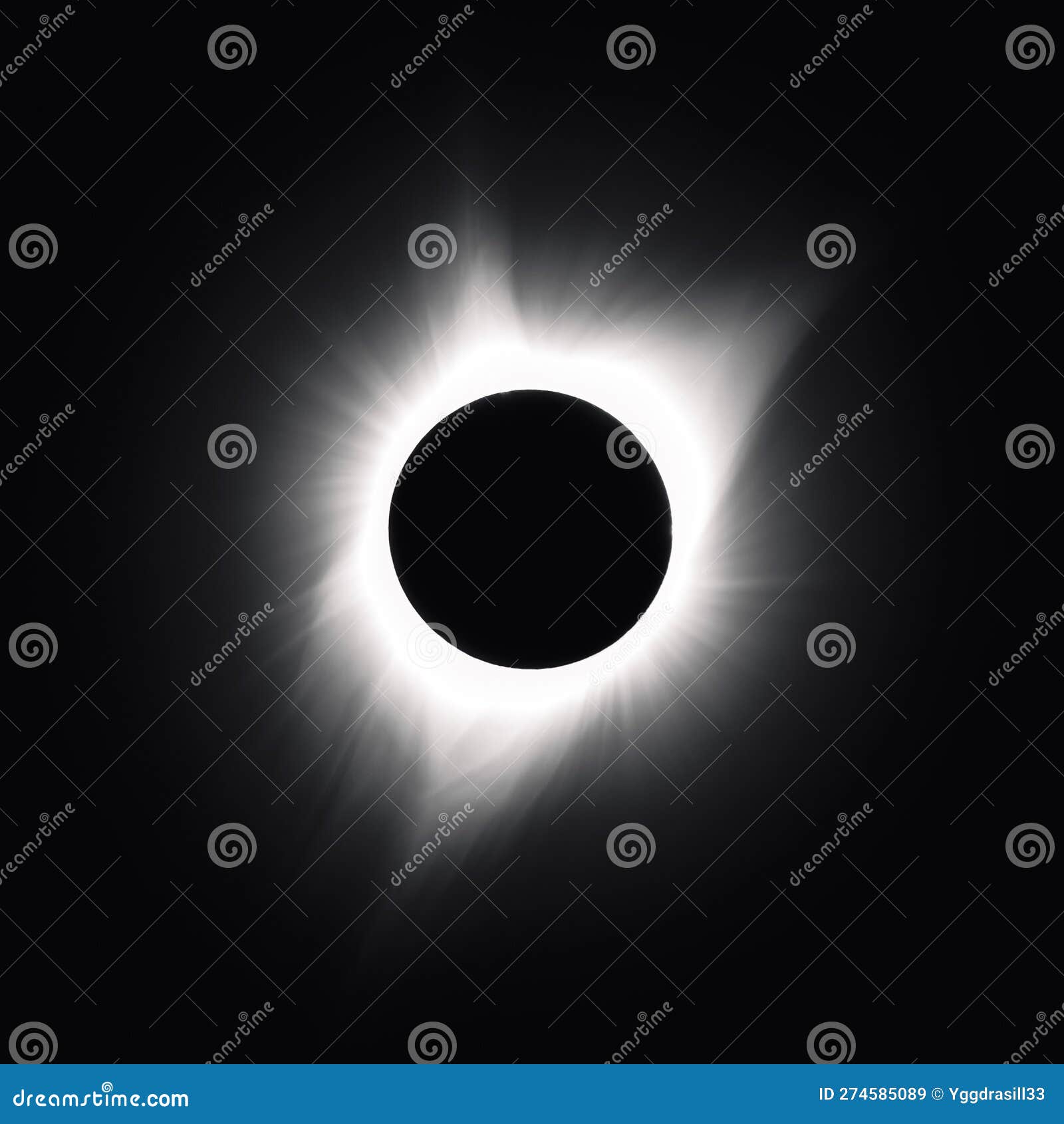 Solar Wind Seen during a Total Solar Eclipse Stock Image - Image of ...