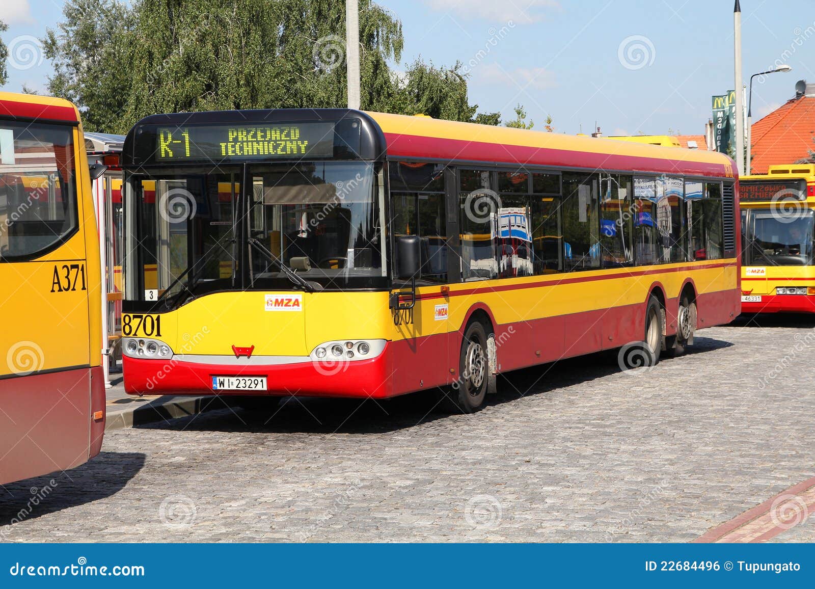 Solaris bus in Warsaw editorial photo. Image of public - 22684496