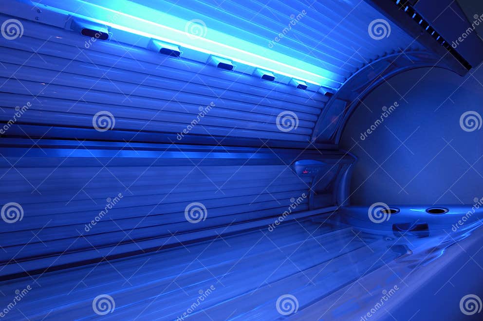 Solarium stock image. Image of lamp, light, blue, summer - 1979245